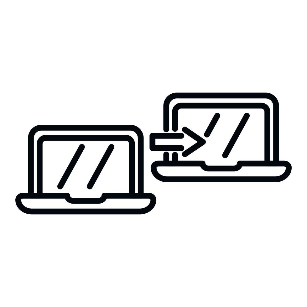 Laptop backup icon outline vector. Data cloud 17326437 Vector Art at ... Laptop backup icon outline vector. Data cloud 17326437 Vector Art at ...