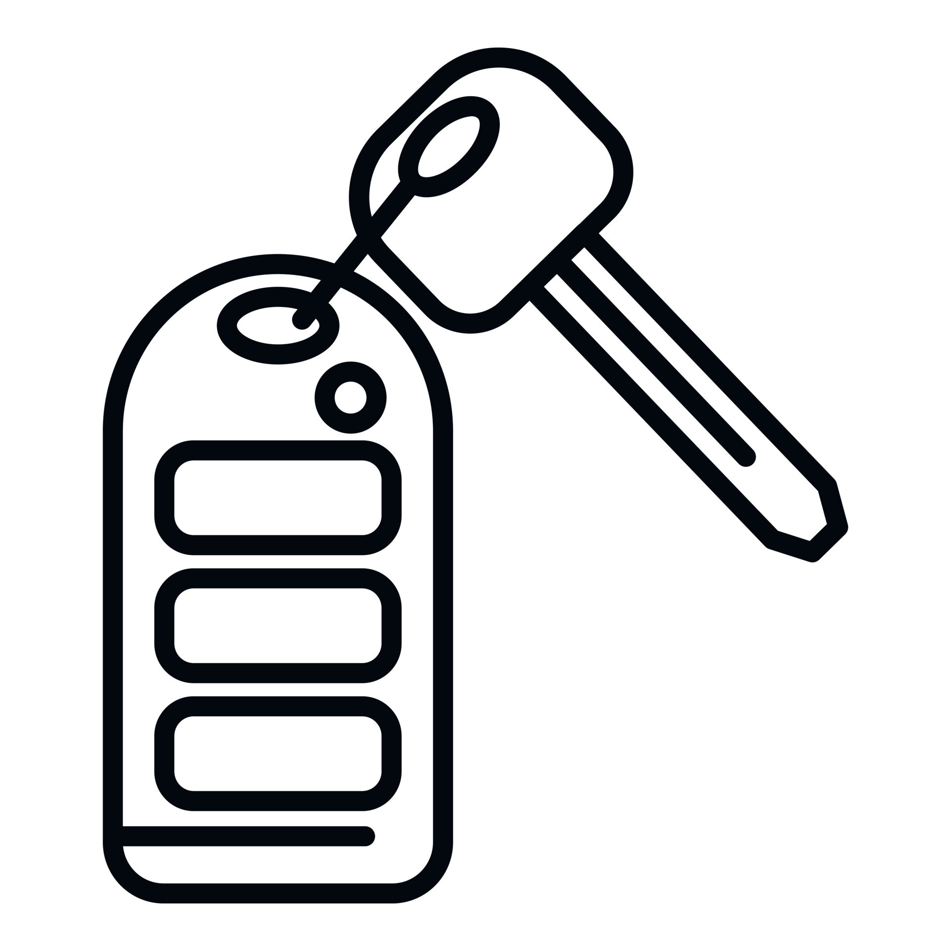 Technology Car Key Icon Outline Vector Smart Button 17326515 Vector