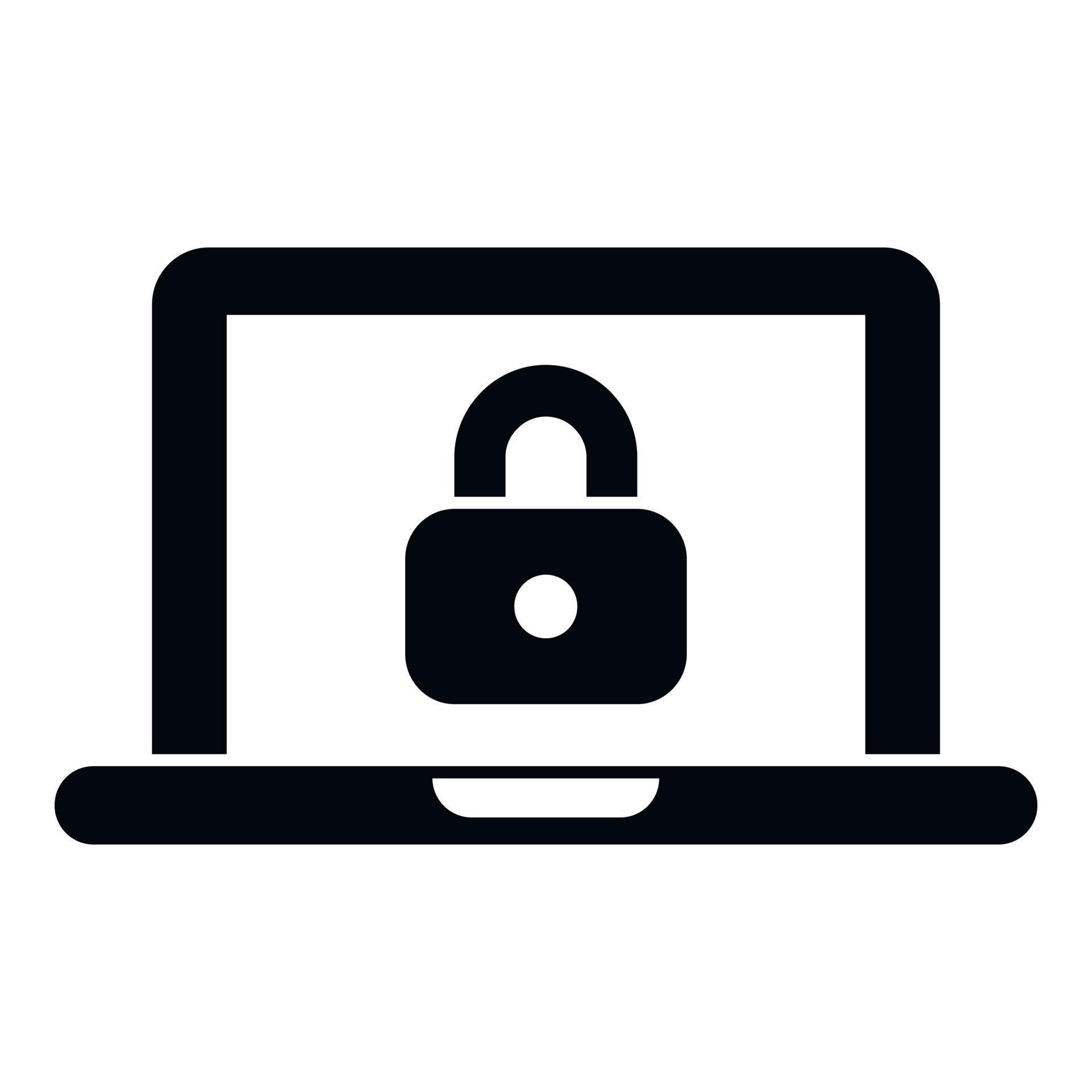 Secured Laptop Icon Simple Vector Cipher Data 17326534 Vector Art At