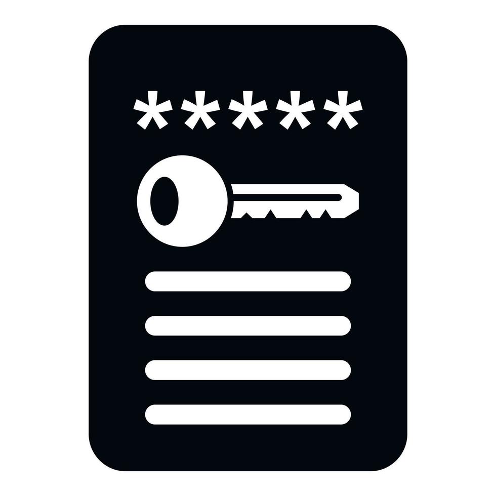 Lock Password Icon Simple Vector Data Cipher 17326535 Vector Art At