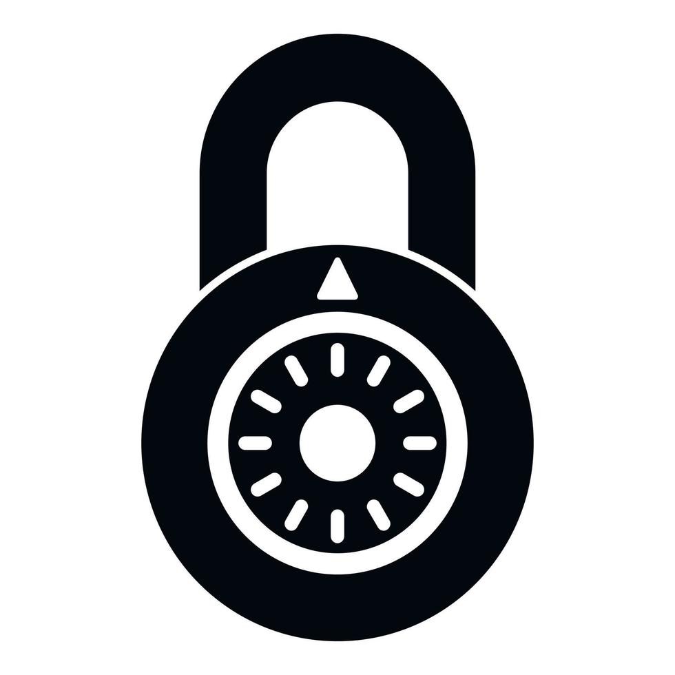 Cipher Padlock Icon Simple Vector Security Code 17326546 Vector Art At