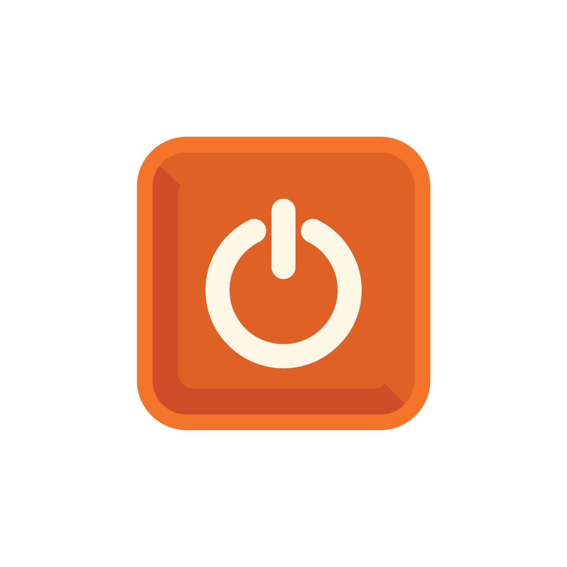 Turn off button icon flat vector. Window computer 17326972 Vector Art ...