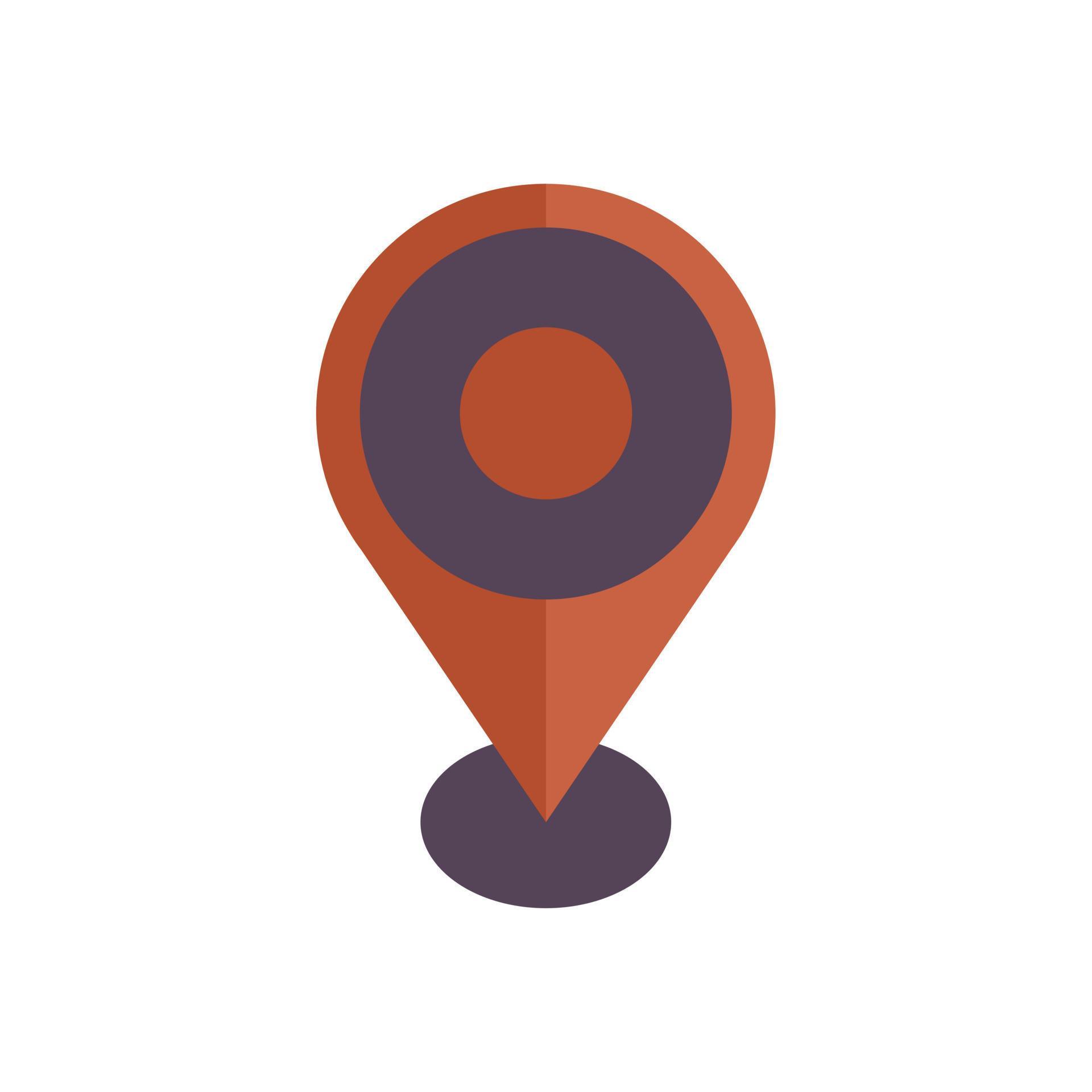 Location icon flat vector. Interface computer 17327144 Vector Art at ...