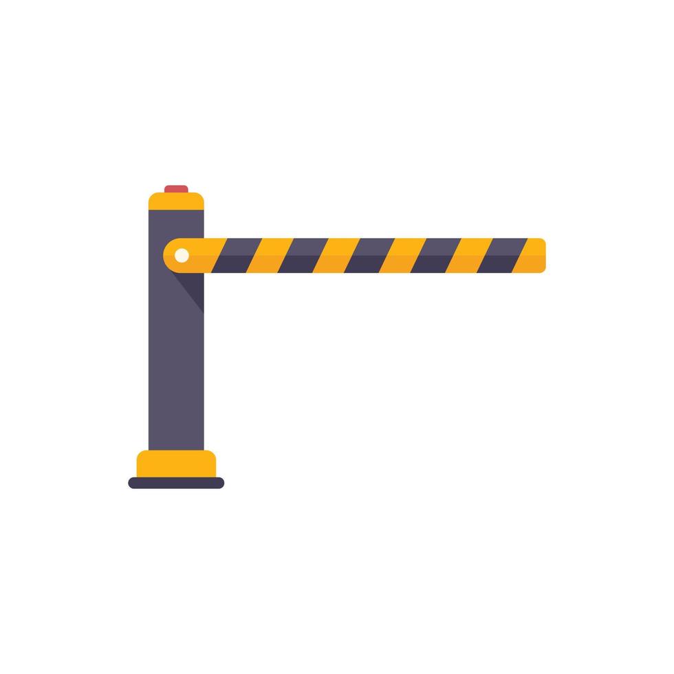 Border barrier icon flat vector. Train safety 17327380 Vector Art at ...