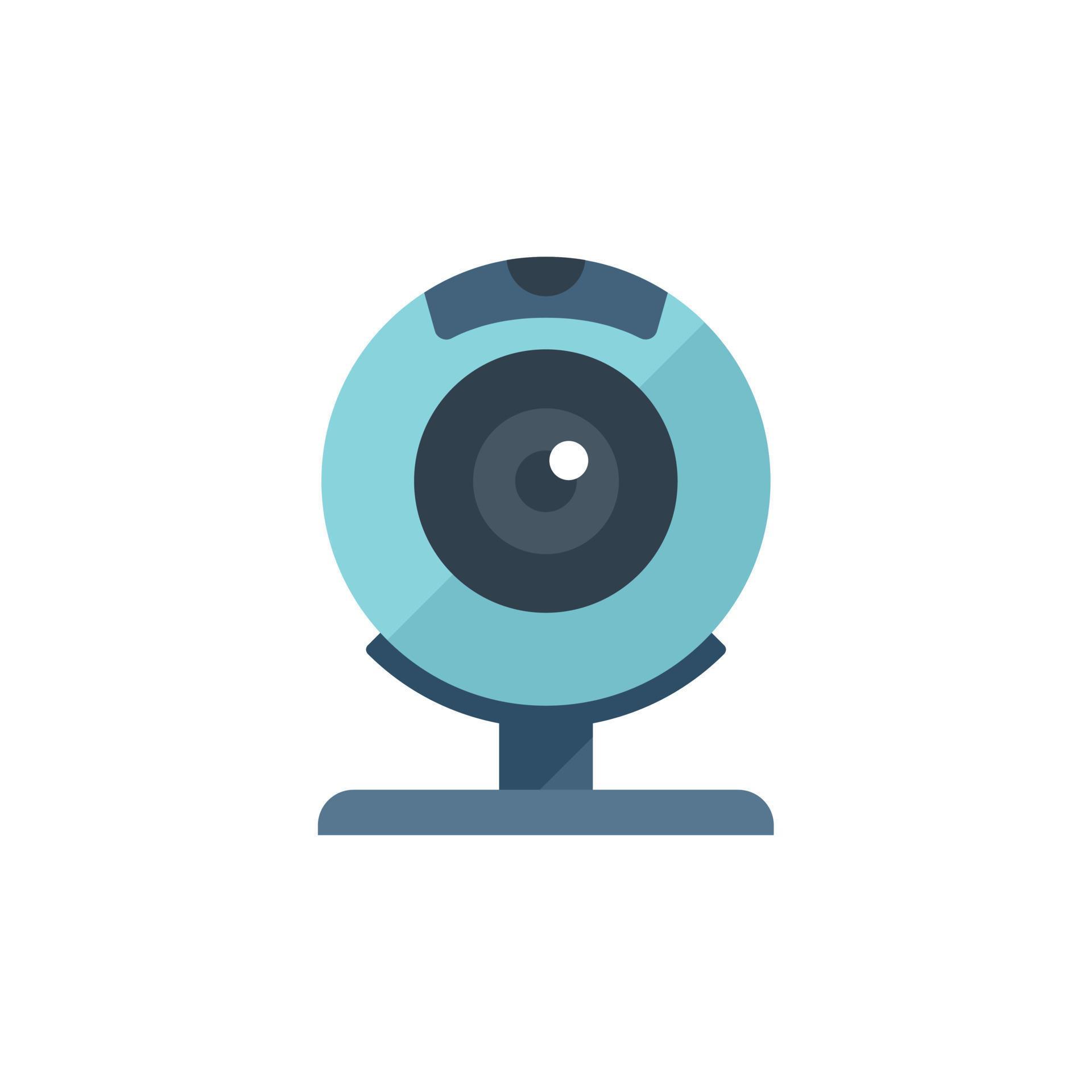 Web camera control icon flat vector. Data system 17330079 Vector Art at ...