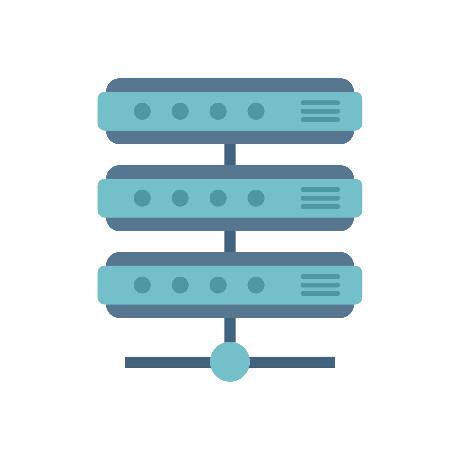 Server data icon flat vector. Business center 17330083 Vector Art at Vecteezy