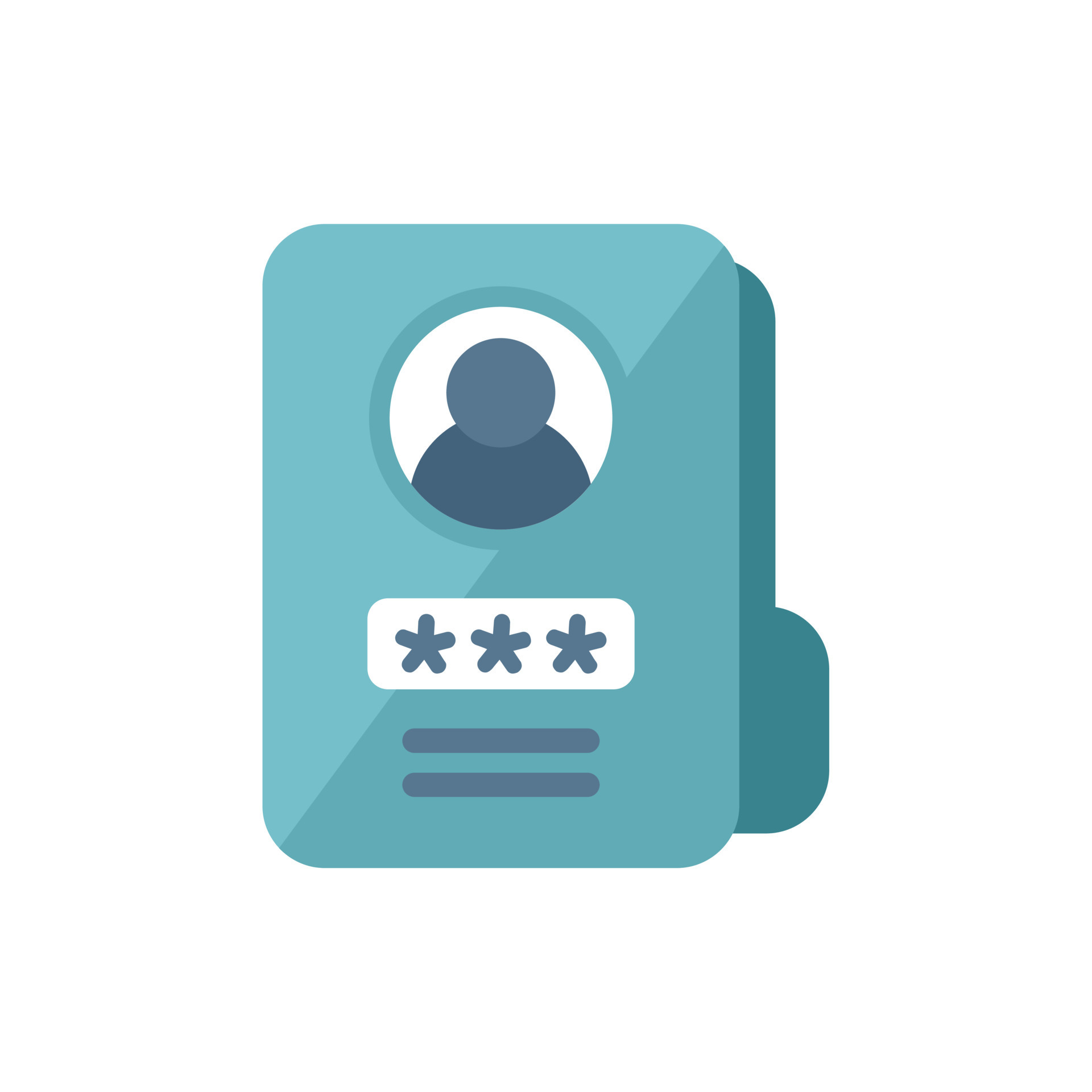 Folder Password Recovery Icon Flat Vector Page Log 17330282 Vector Art