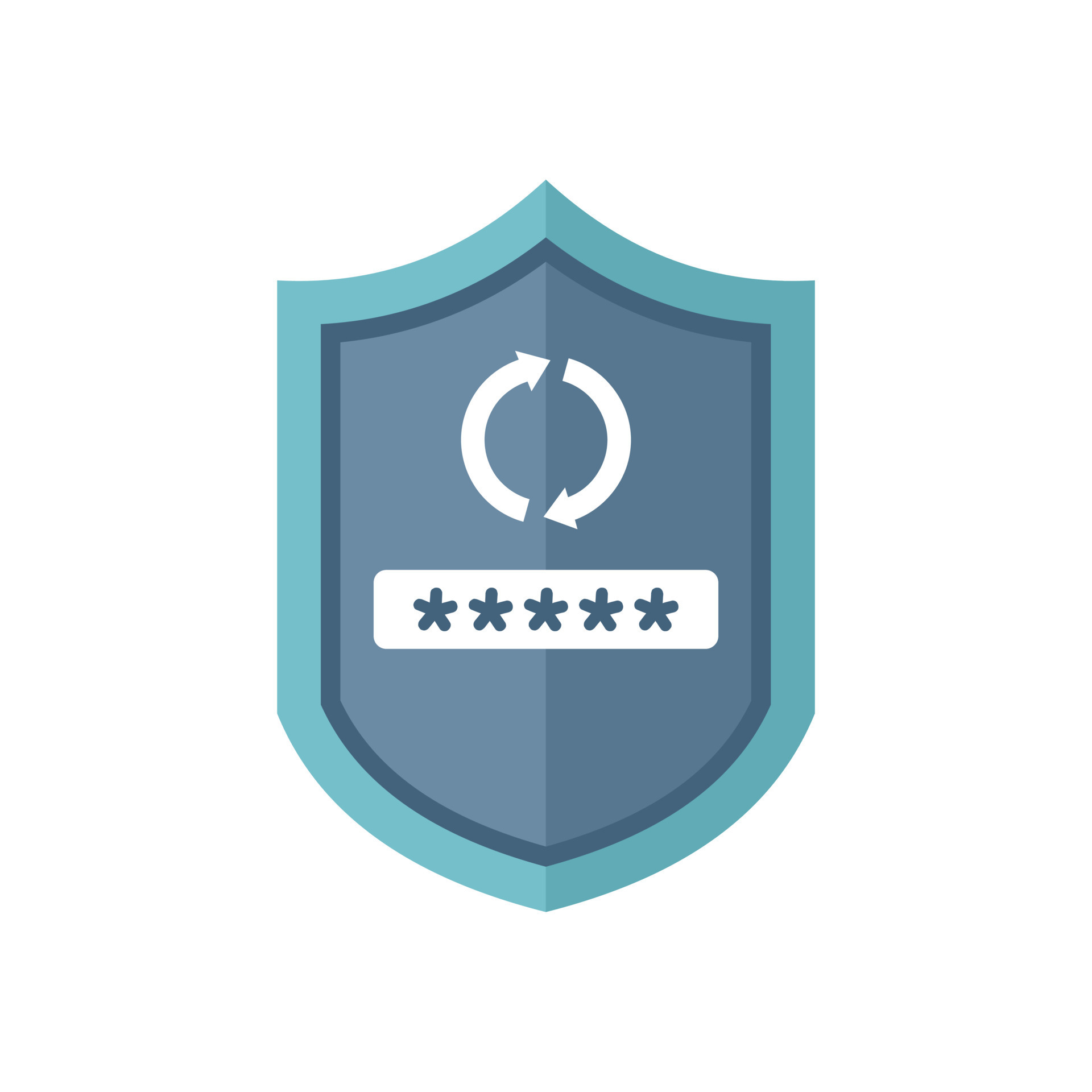Shield Password Recovery Icon Flat Vector Mobile Page 17330301 Vector