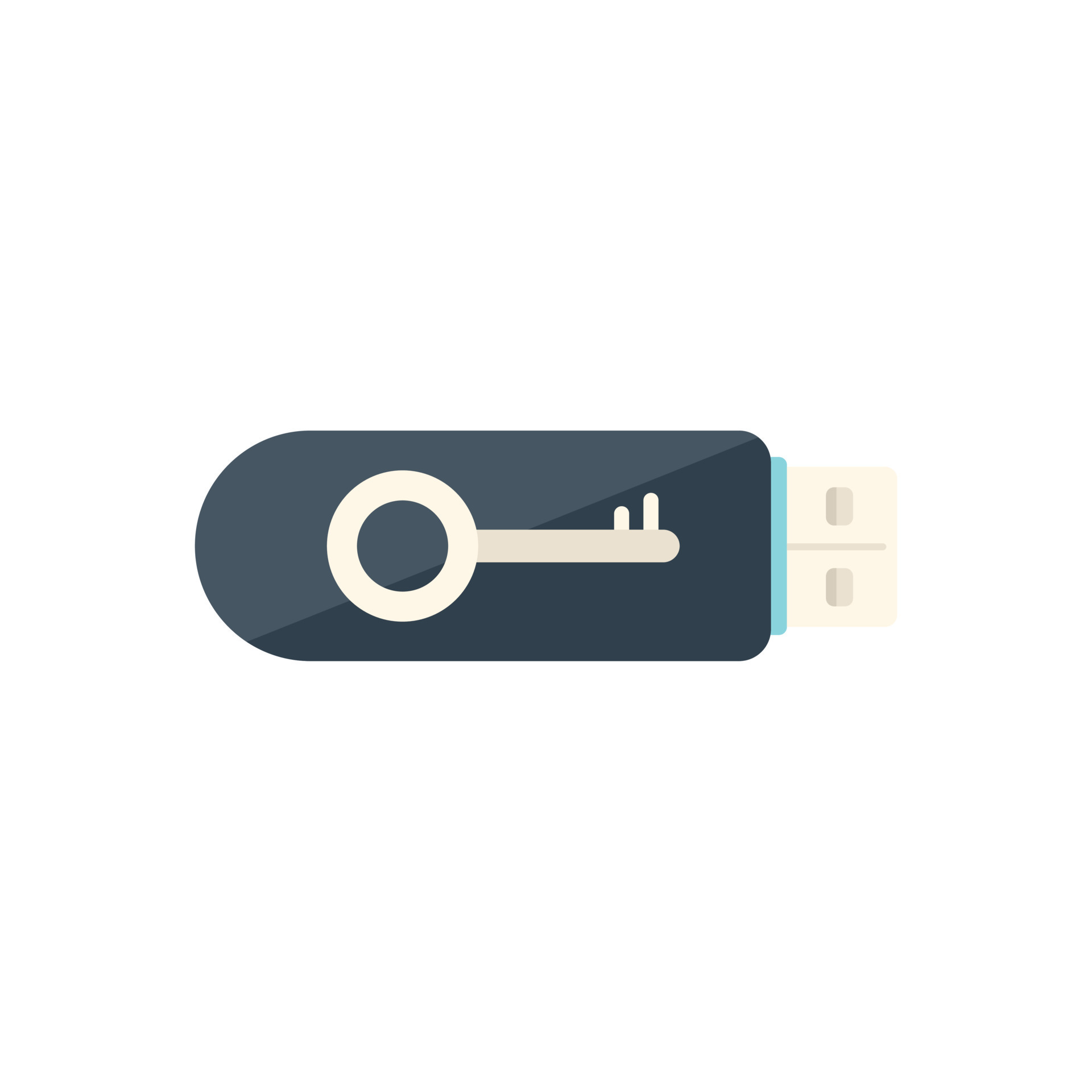 Usb Flash Password Recovery Icon Flat Vector Page Account 17330313