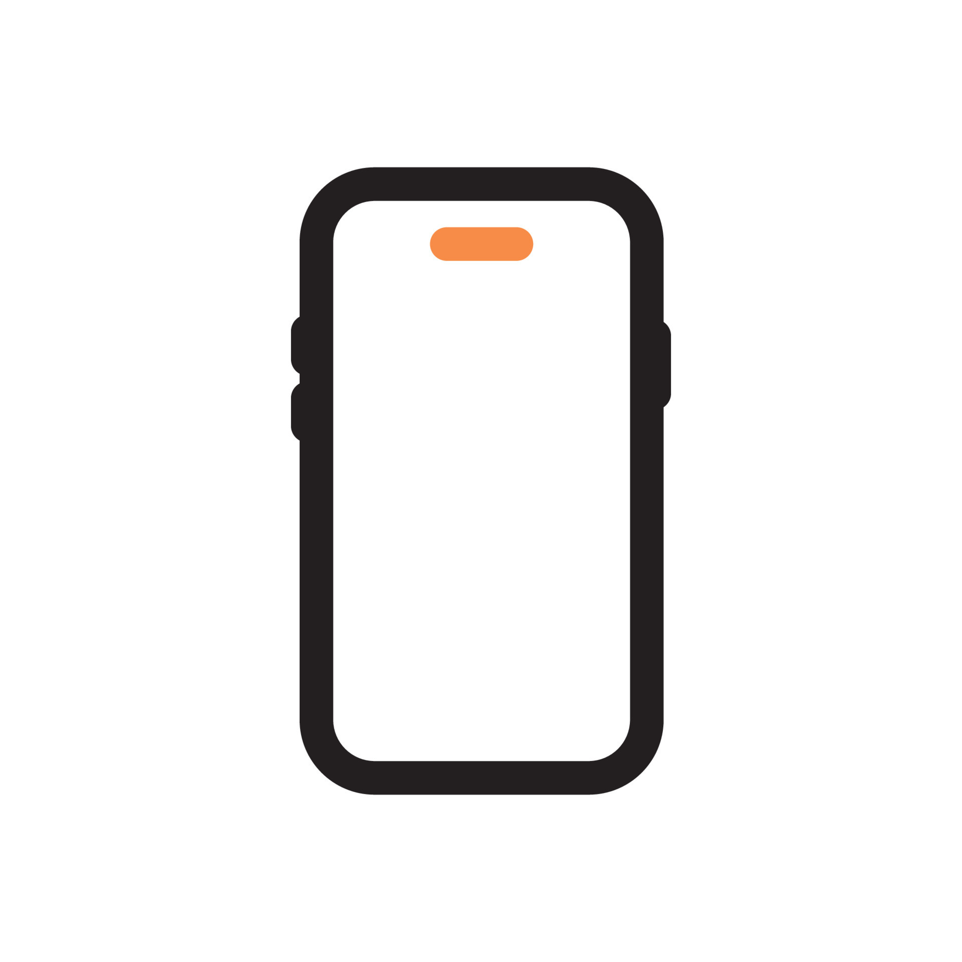 smartphone icon two tone color 17330883 Vector Art at Vecteezy