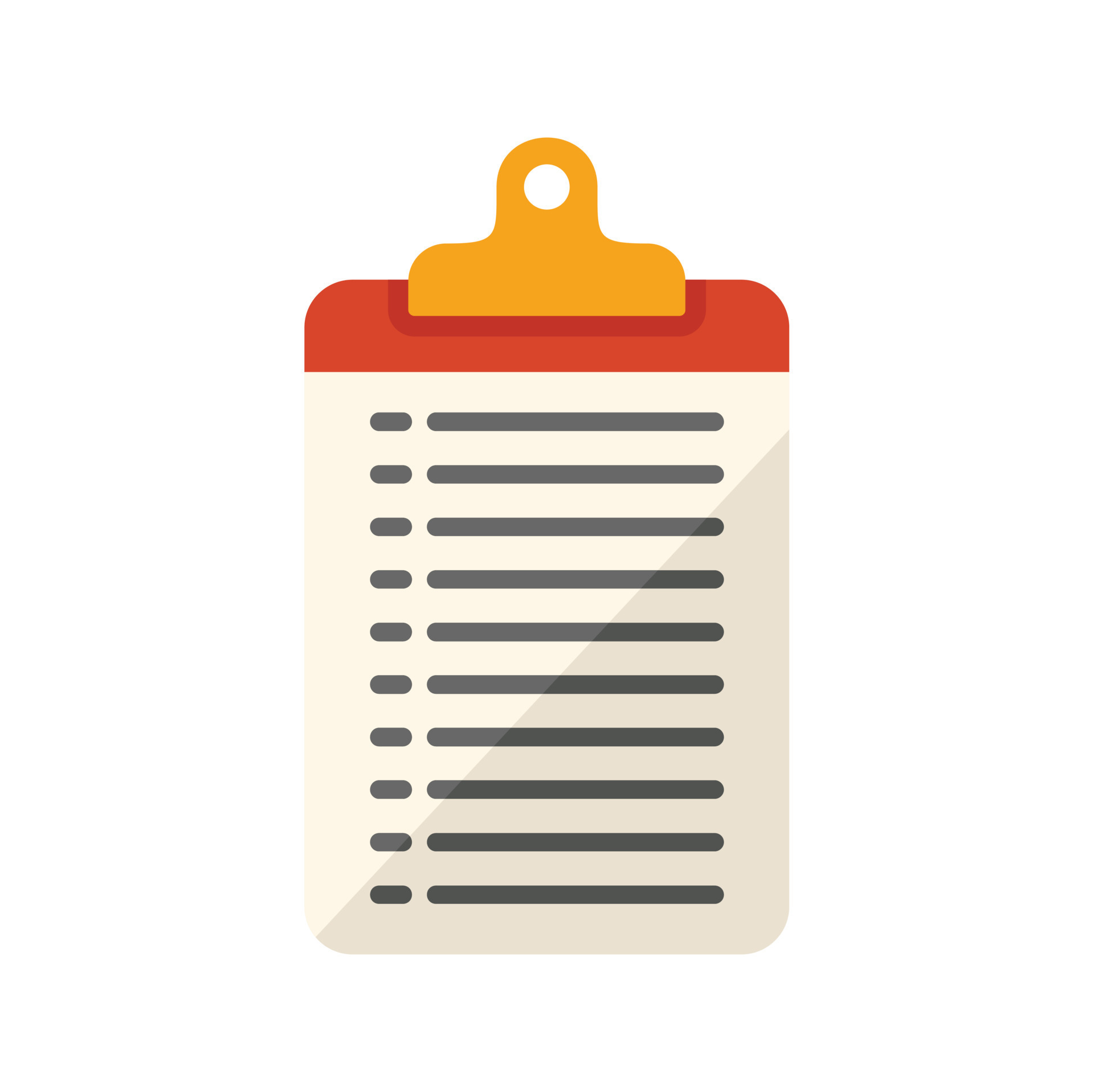 Clipboard Report Icon Flat Vector Document Paper 17334994 Vector Art