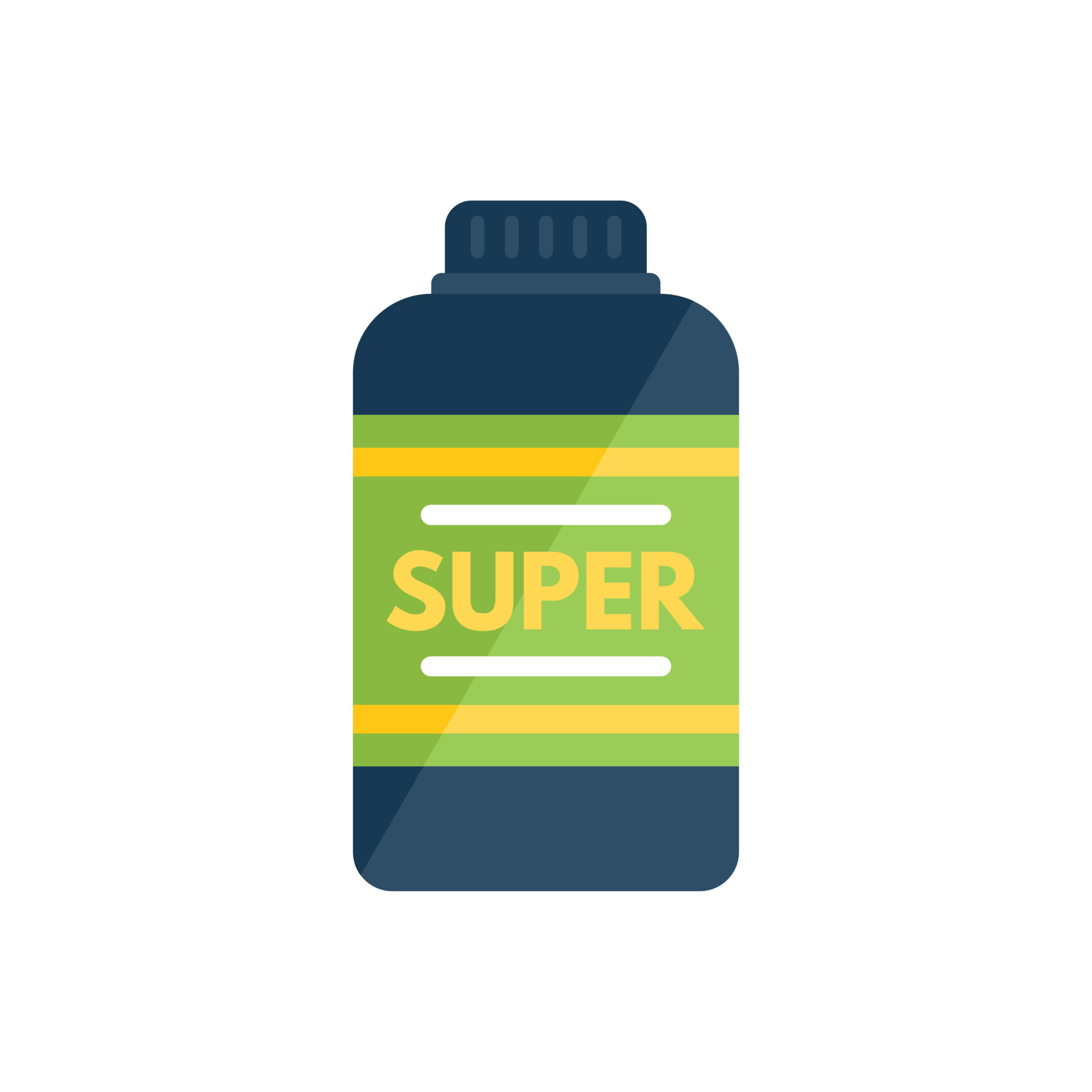 Nutrition Powder Icon Flat Vector Sport Protein 17335360 Vector Art At