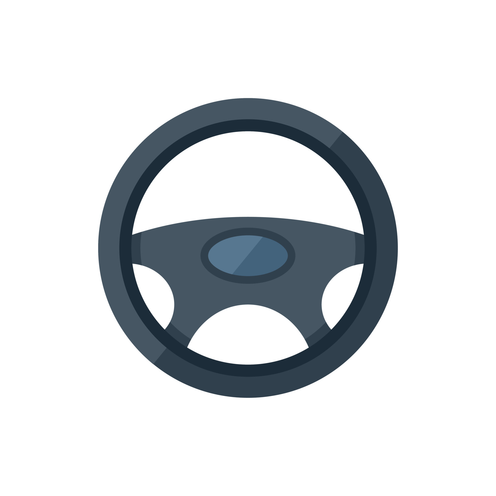 Car steering wheel icon flat vector. Auto sport 17335748 Vector Art at ...