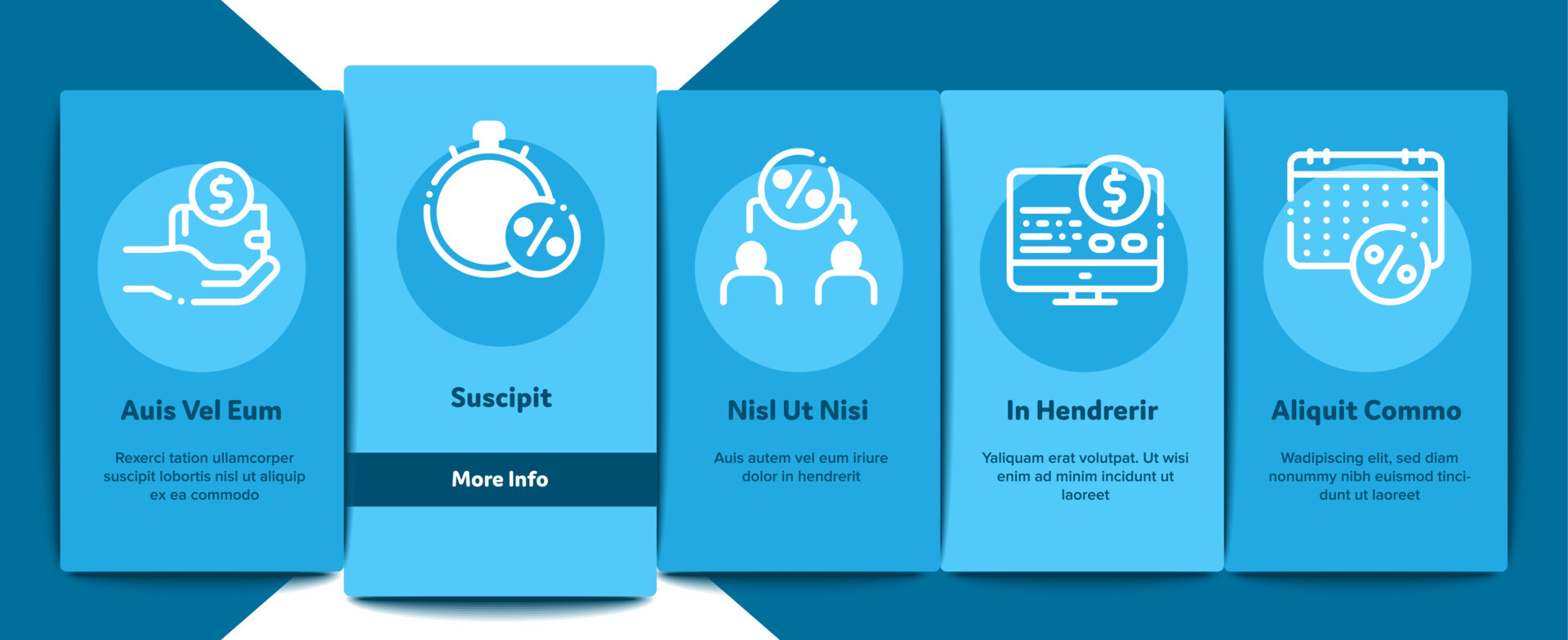 Payday Loan Onboarding Elements Icons Set Vector 17336255 Vector Art at Vecteezy