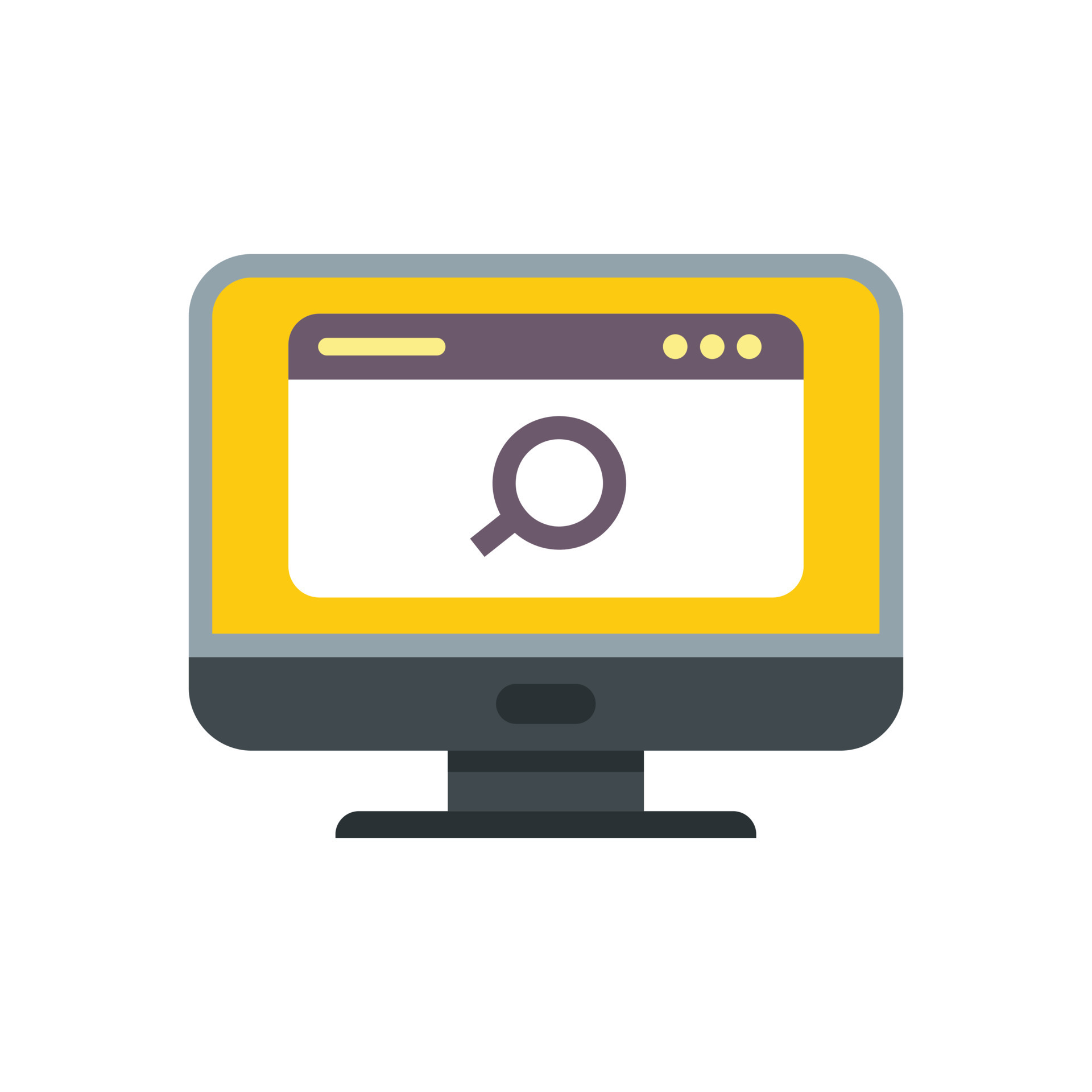 Pc search bar icon flat vector. Form online 17336561 Vector Art at Vecteezy