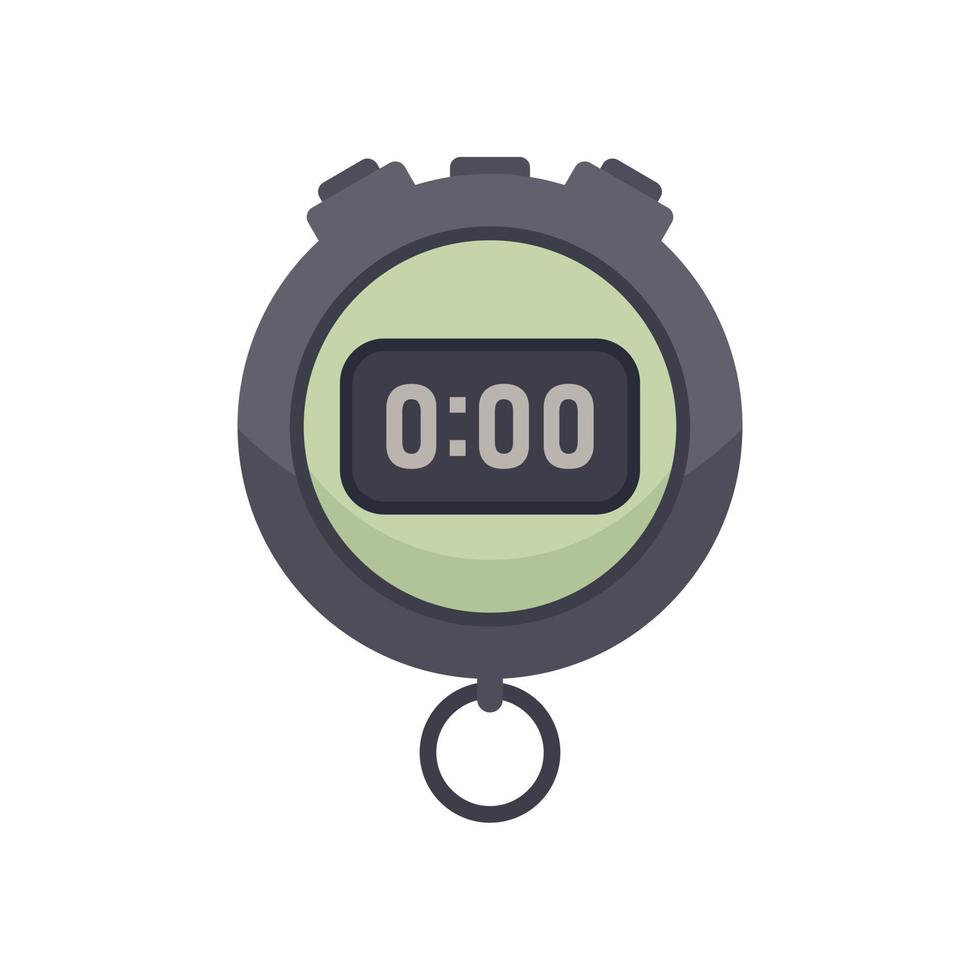 Alarm Stopwatch Icon Flat Vector Stop Clock 17336819 Vector Art At