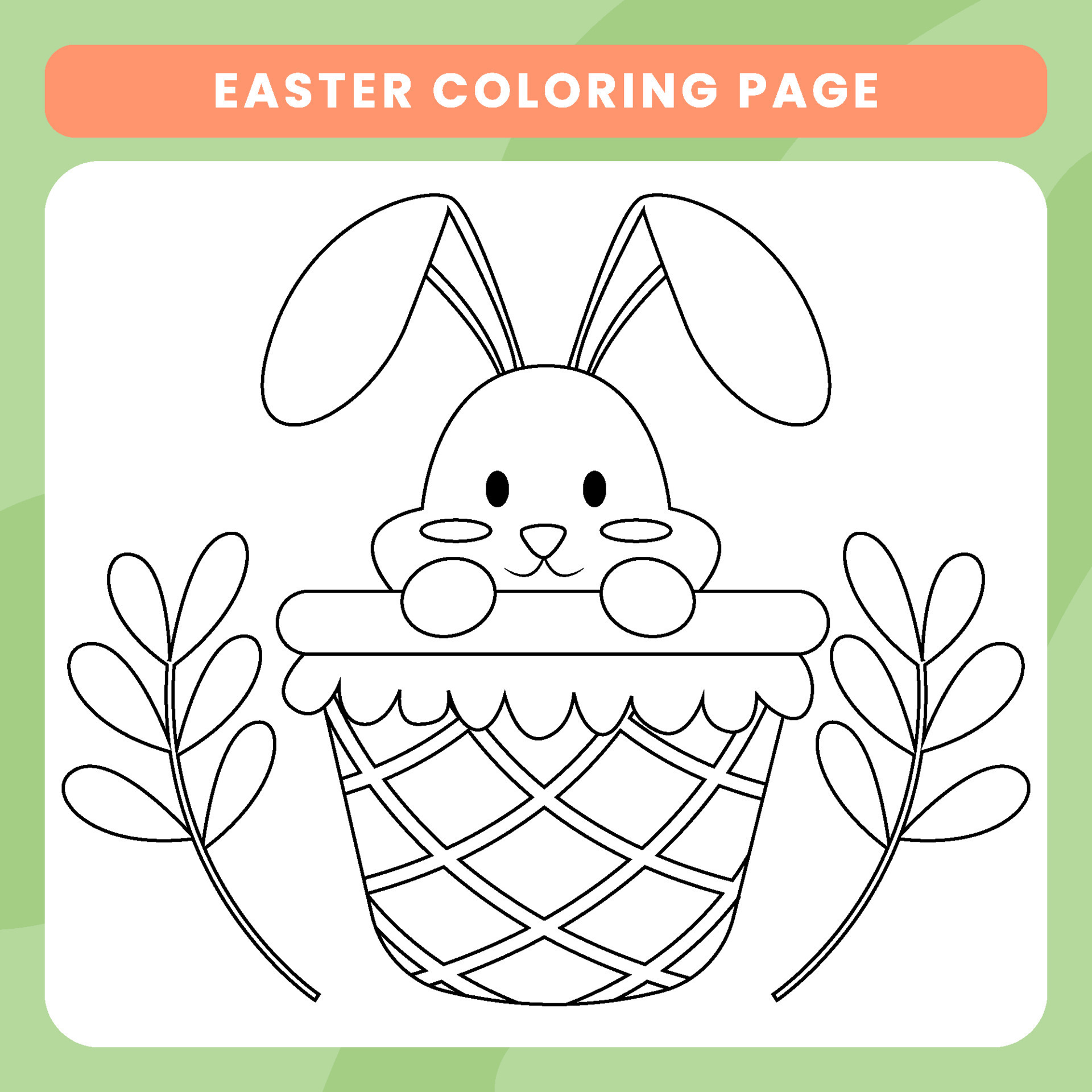 Preschool Easter Coloring Pages Printable
