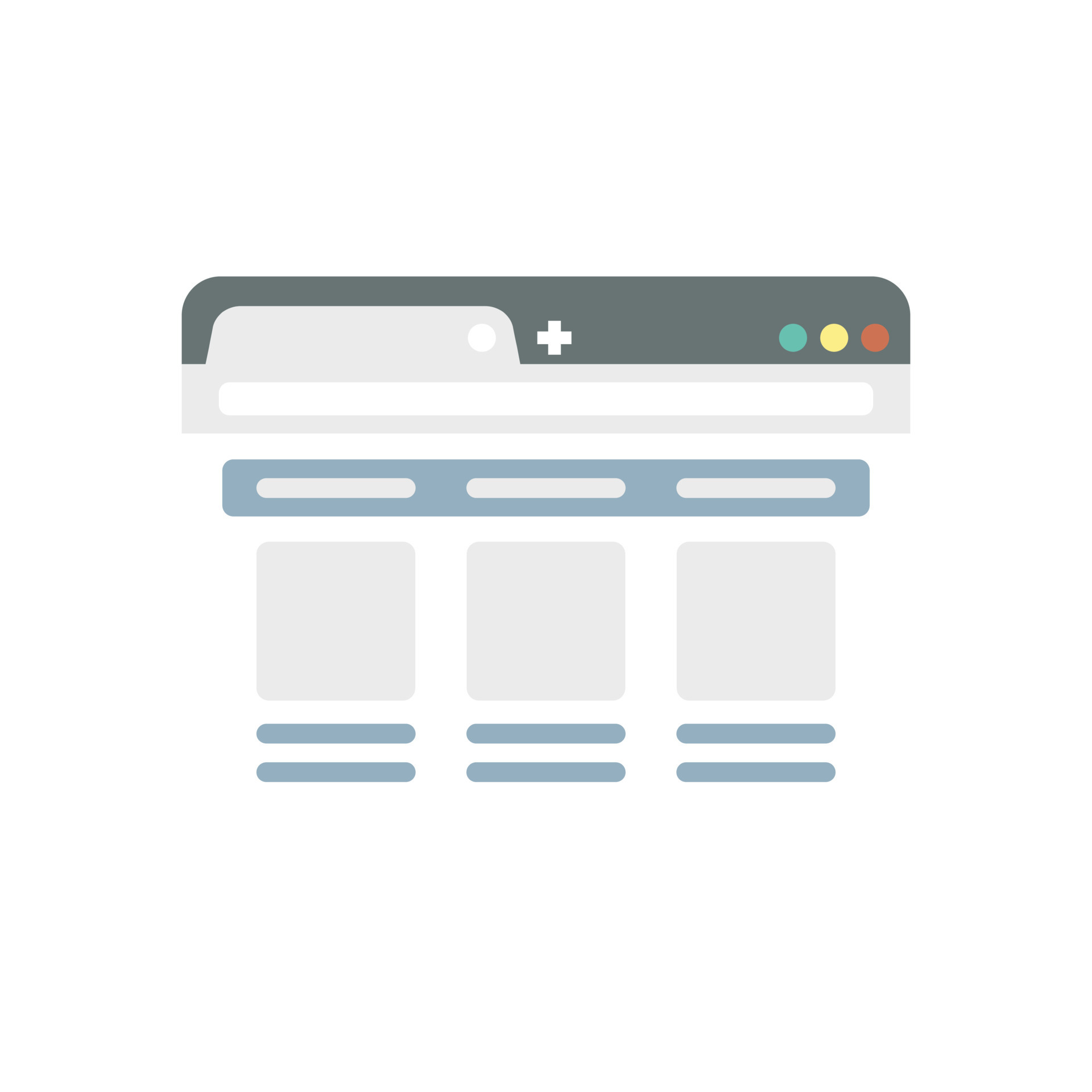 Desktop browser icon flat vector. Internet computer 17337520 Vector Art ...