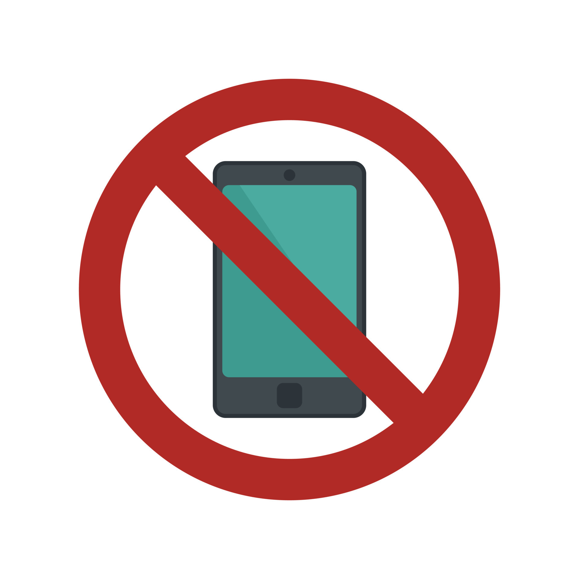 Restricted Phone Icon Flat Vector Turn Off Smartphone 17338062 Vector Art At Vecteezy