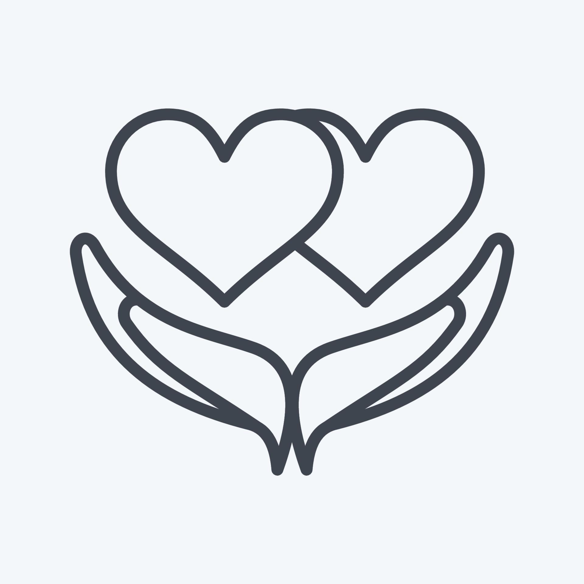 Icon Forgiveness. related to Psychological symbol. line style. simple illustration. emotions ...