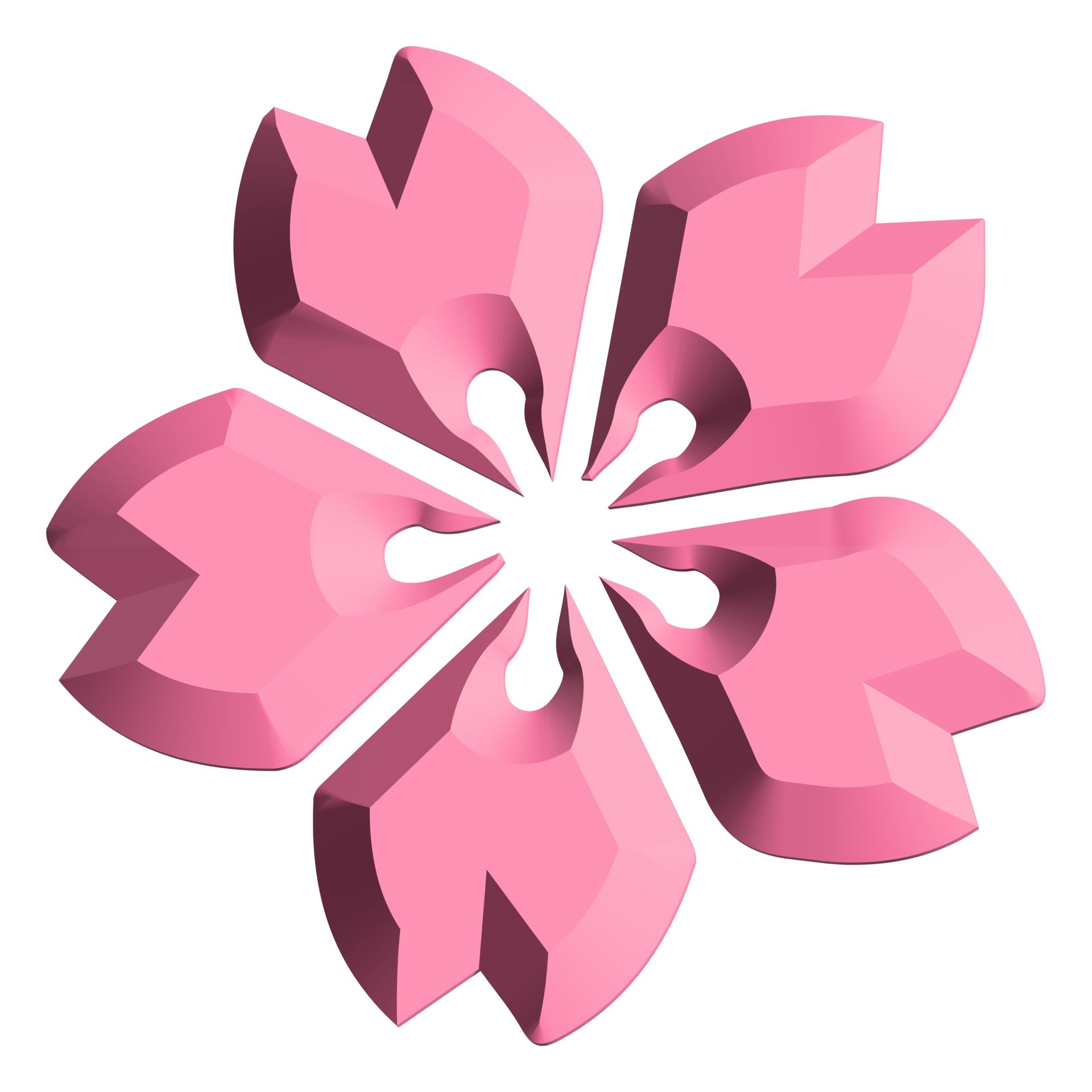 sakura flower icon 3d 17339041 PNG
