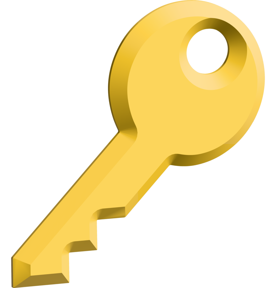 3d Transparent Icons Key