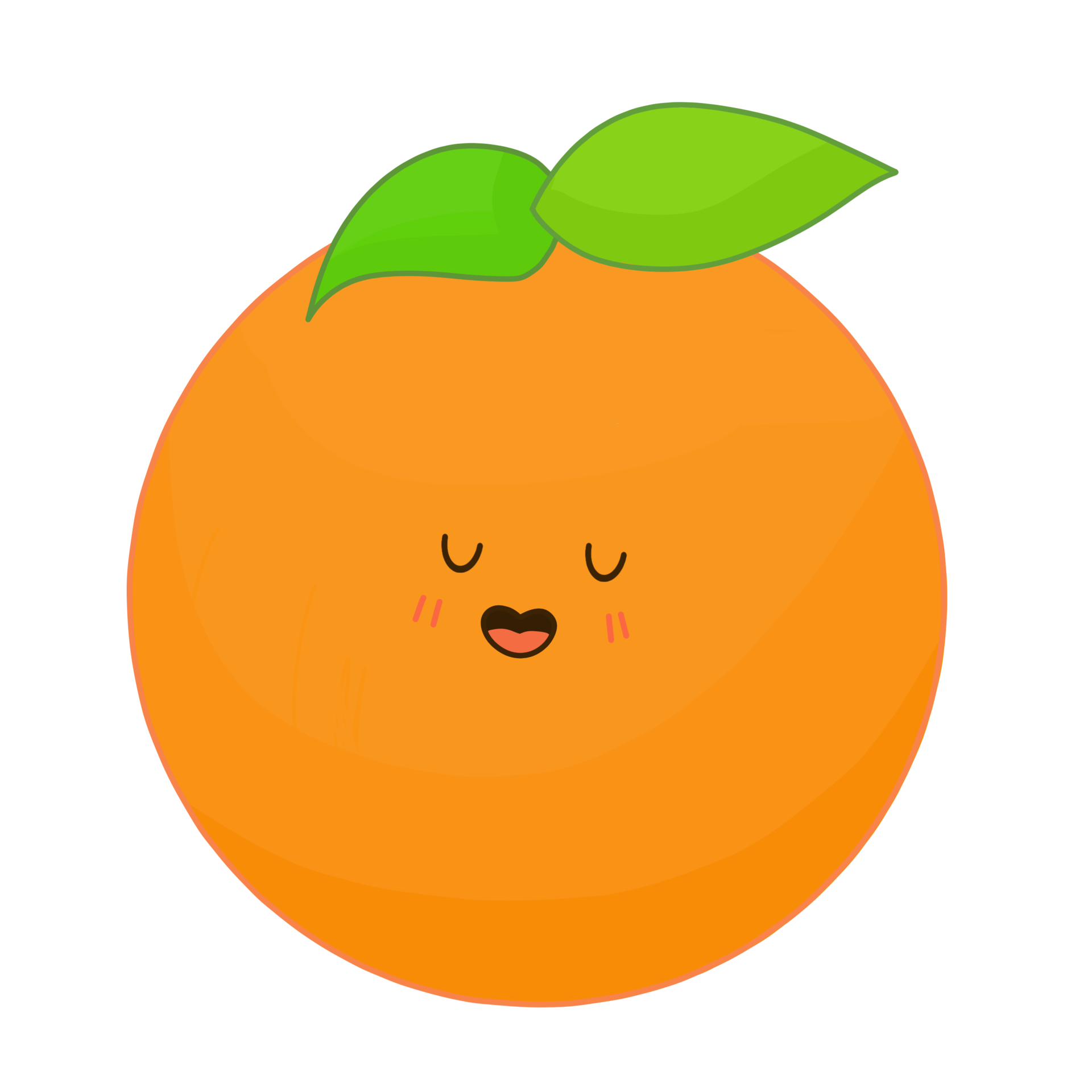 Orange Cute Illustration 17339913 Png
