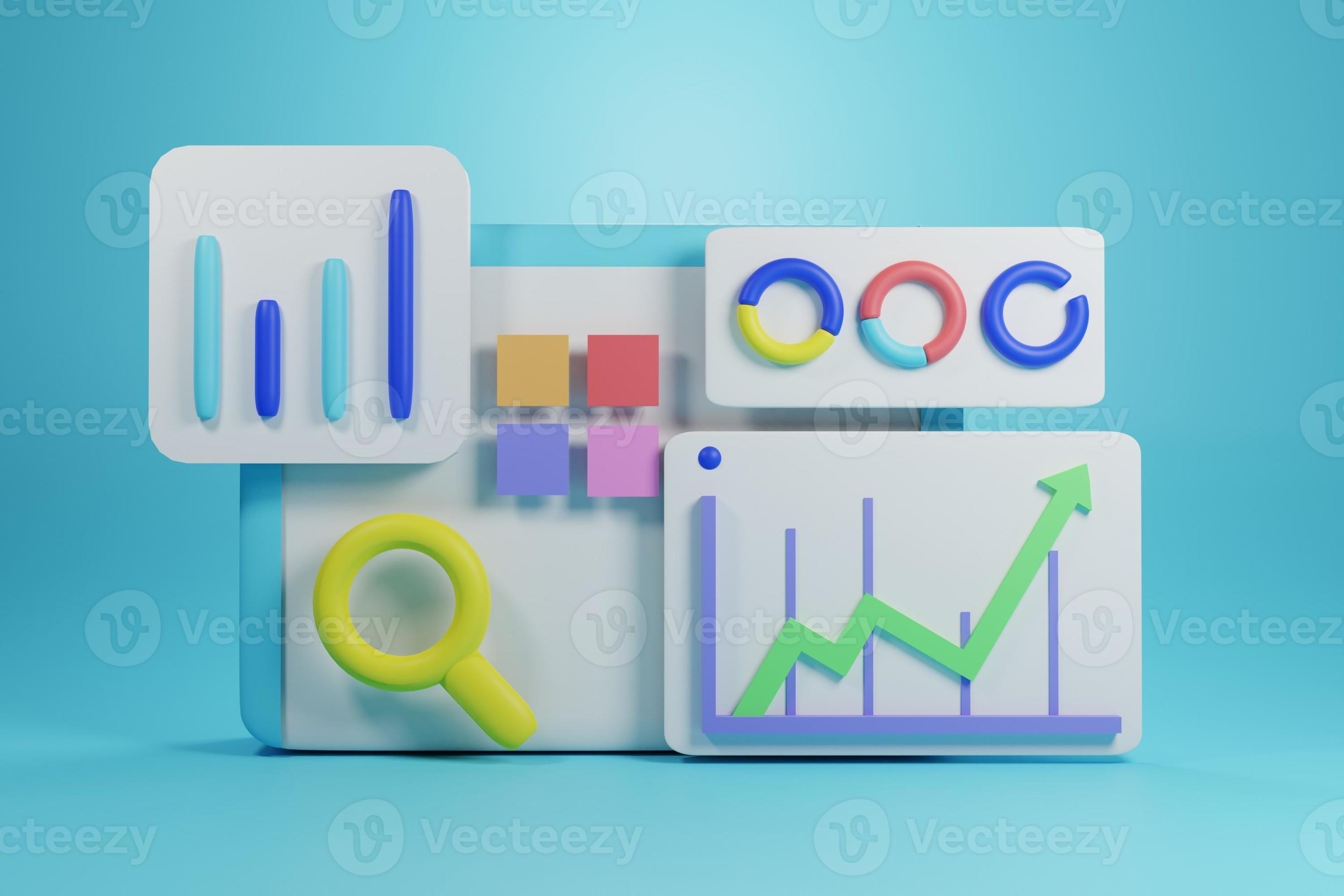 3D Chart Icon 17343498 Stock Photo at Vecteezy