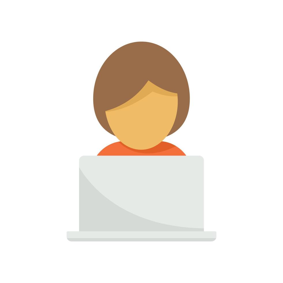 Programming for children icon flat vector. School young kid 17343762 ...