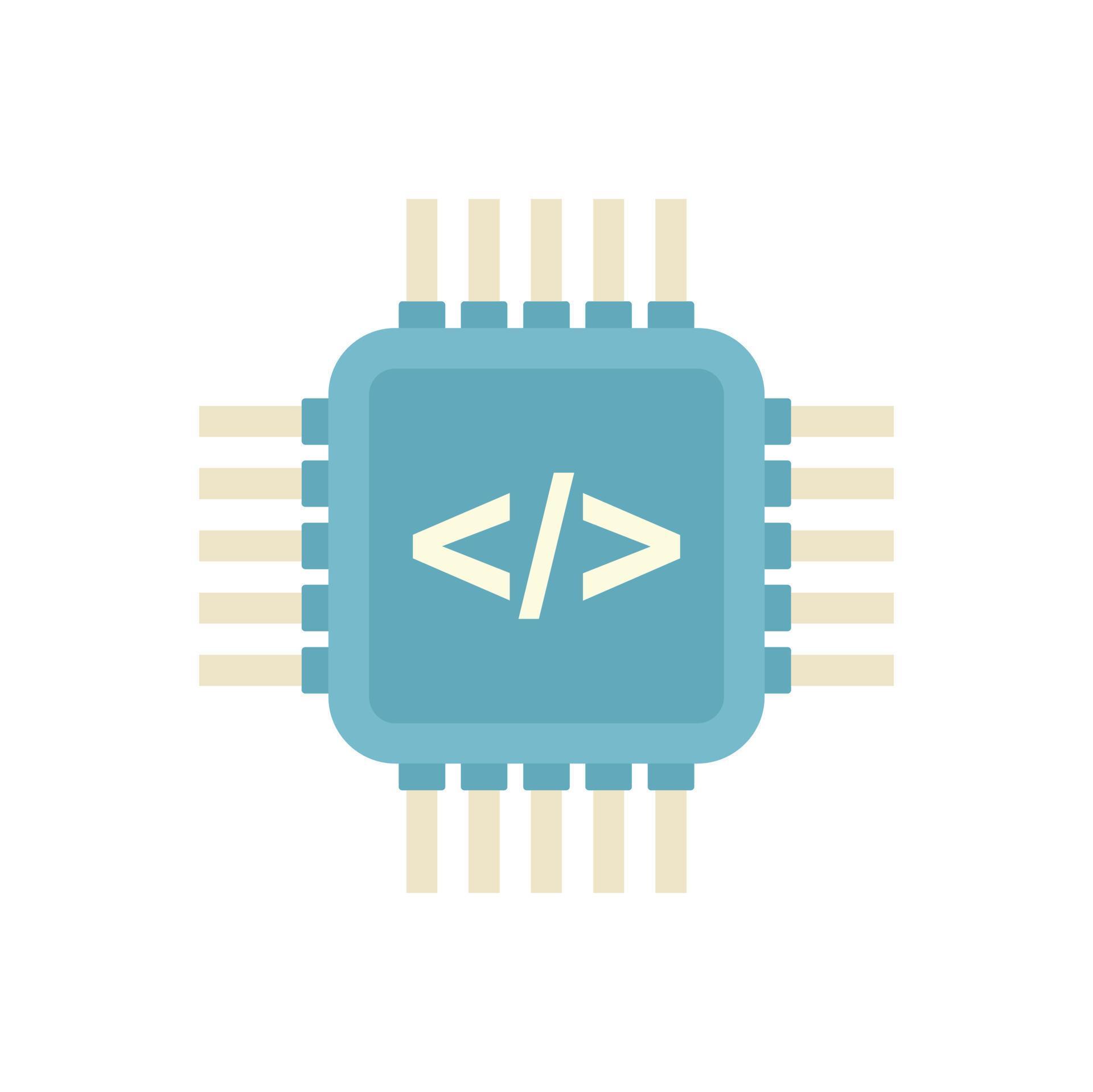 Programming processor icon flat vector. Arduino software 17343838 ...
