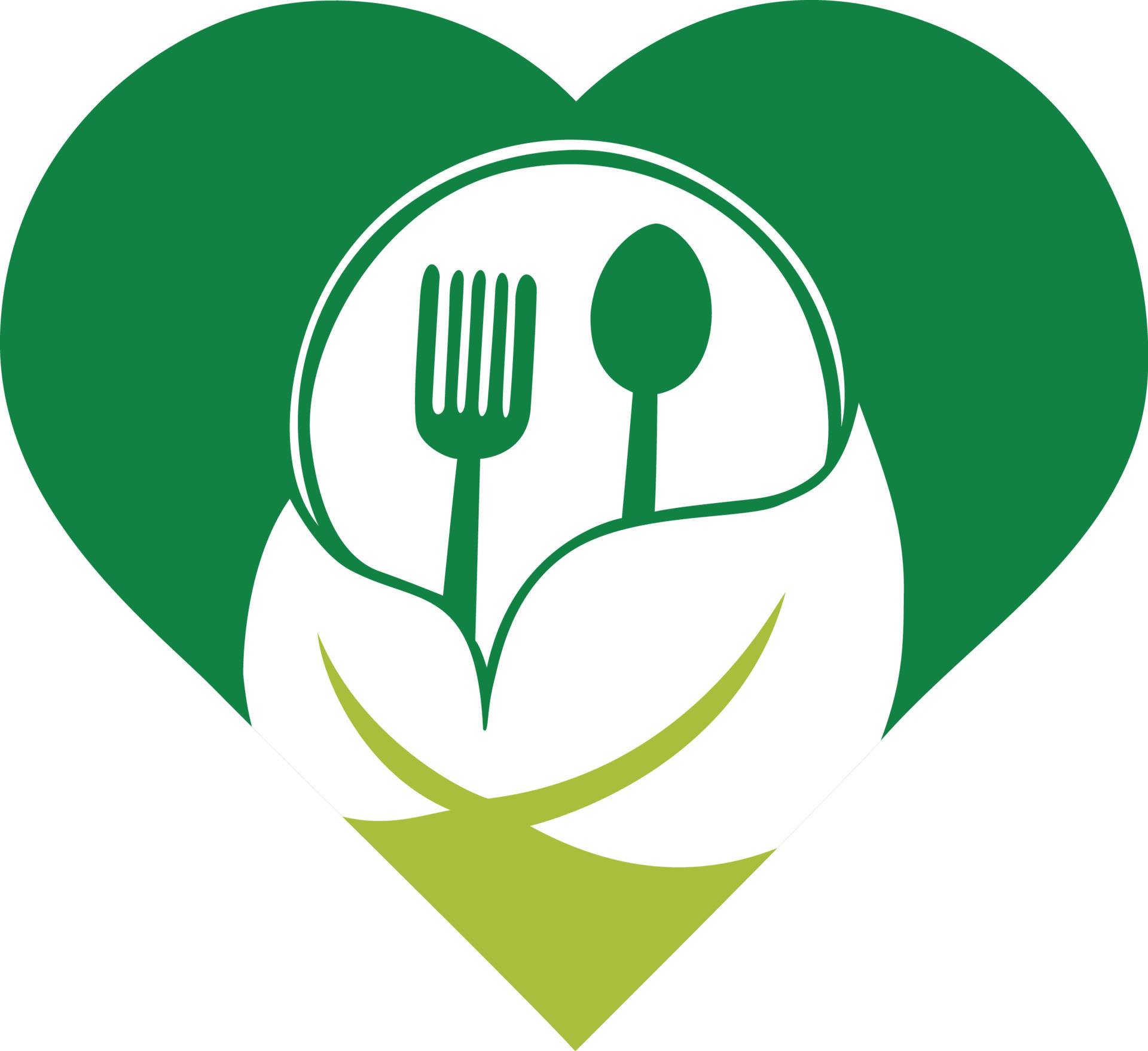 Healthy Food Heart Concept Logo 17344315 Vector Art At Vecteezy