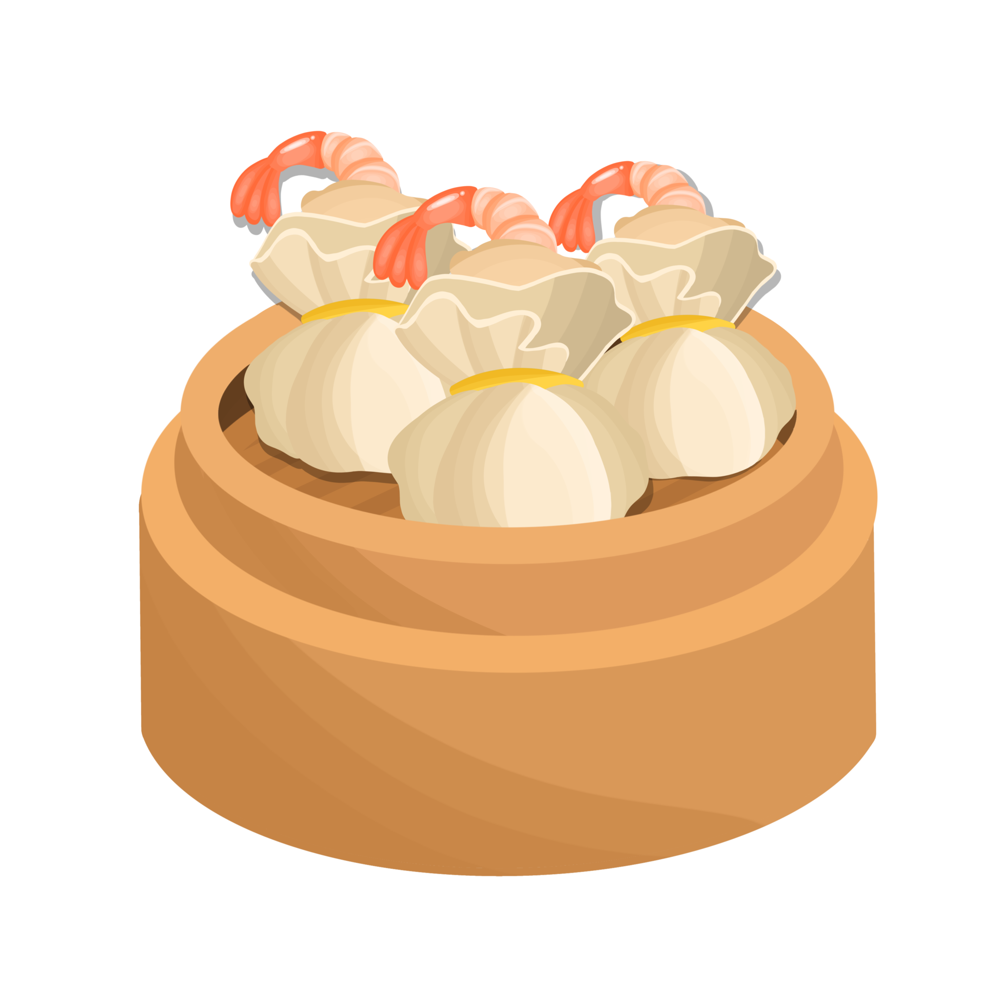 Dim Sum Of Shumai Chinese Food Shrimp Golden Bag 17345907 Png