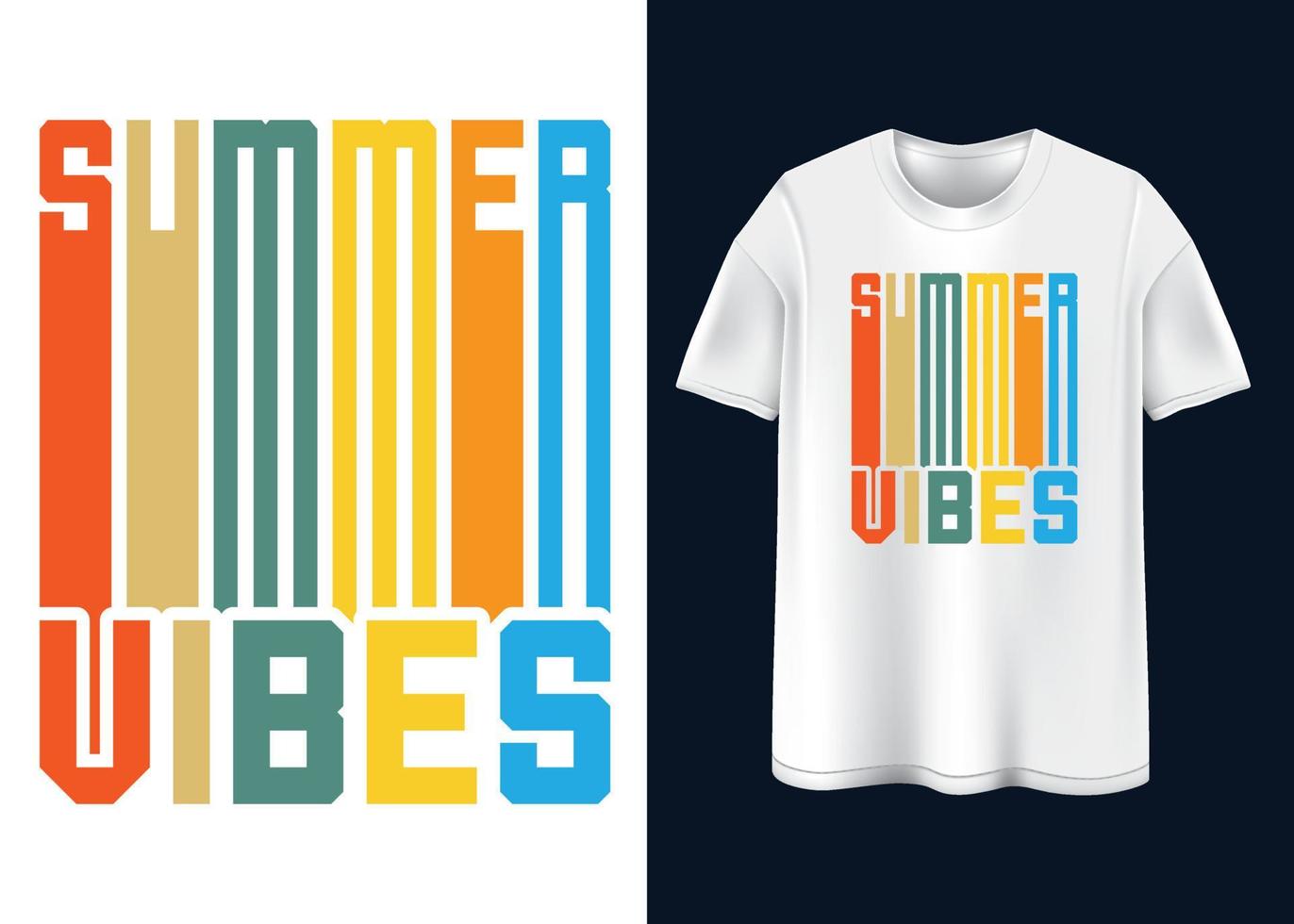 Summer vibes Typography T-shirt design 17347726 Vector Art at Vecteezy