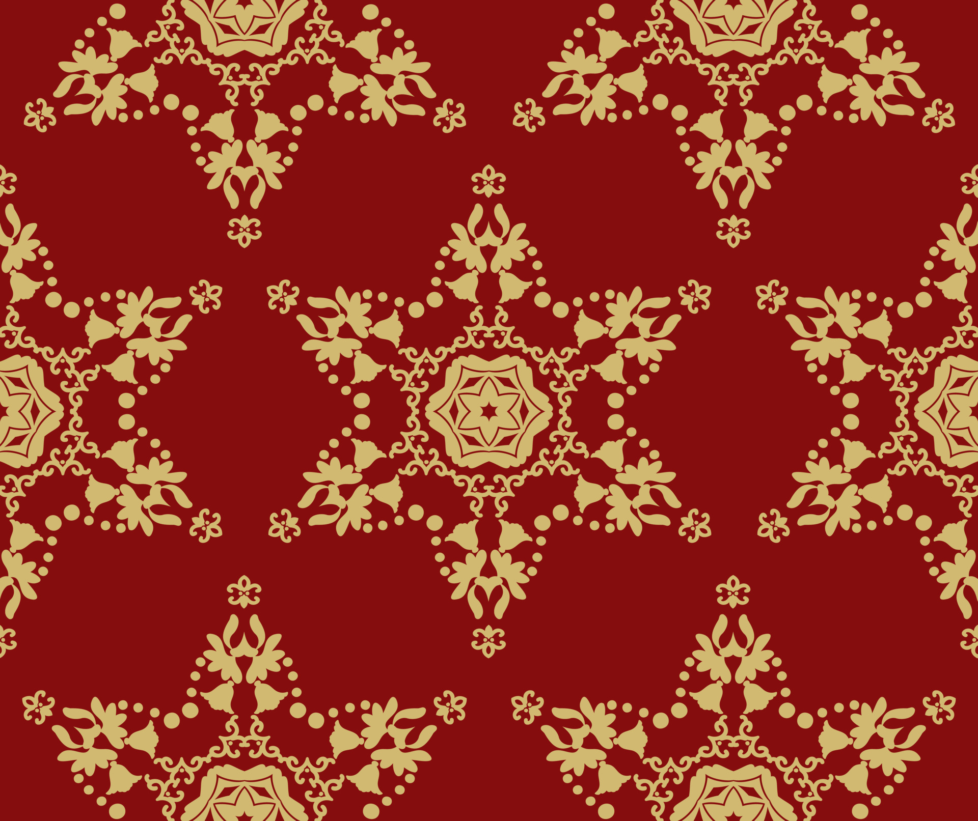 Red Gold Star Background