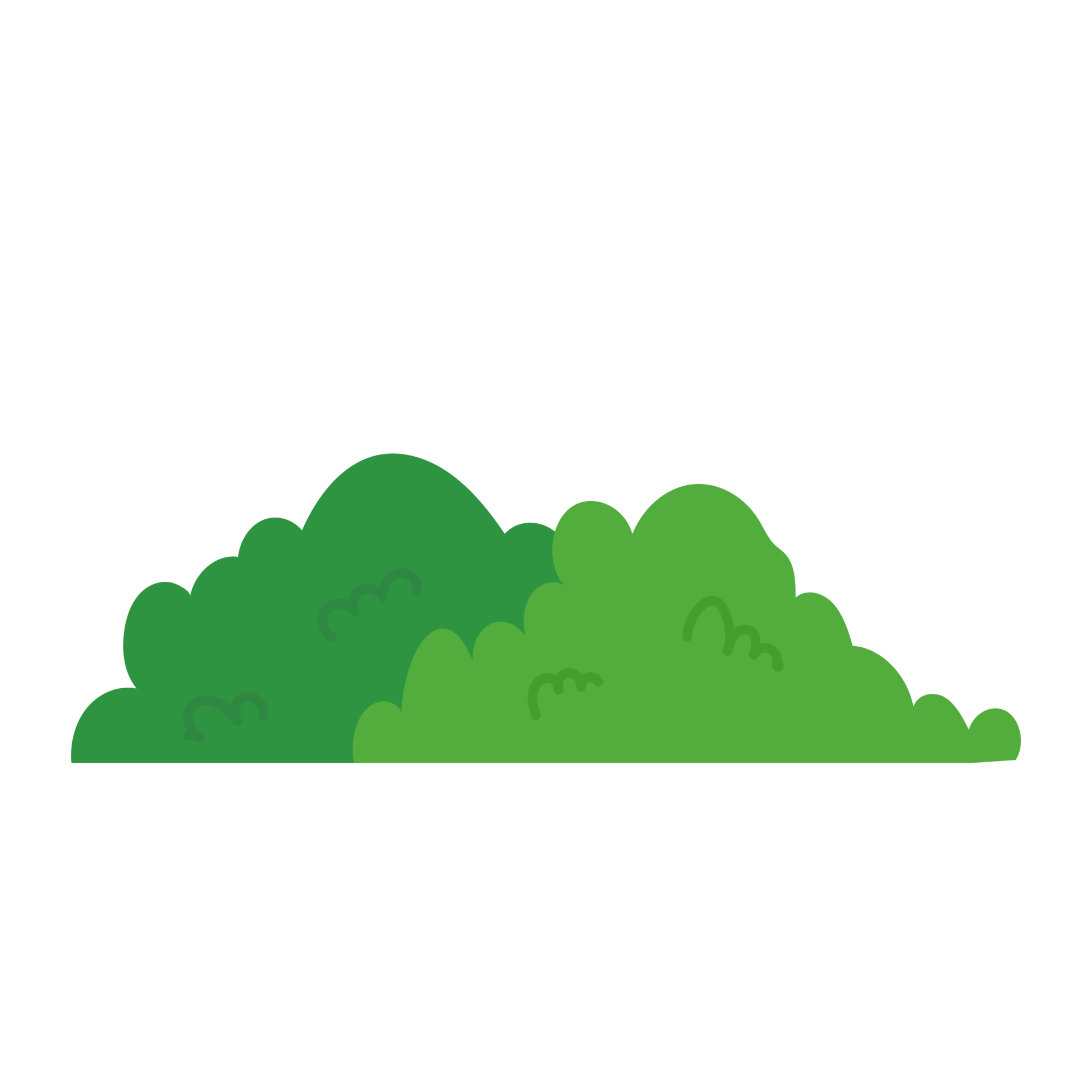 Natural Green Grass Bushes Decorate Environmental Ecology Cartoon Scene 17349974 Png