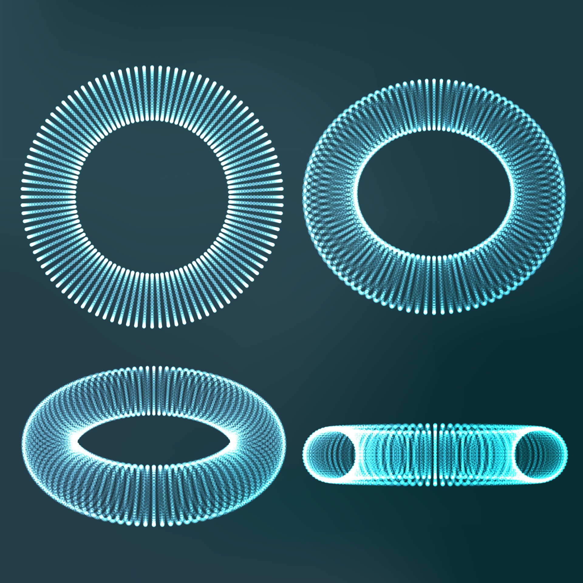 Molecular Structure Vector Strand Futuristic Connection Abstract Molecule Grid Illustration