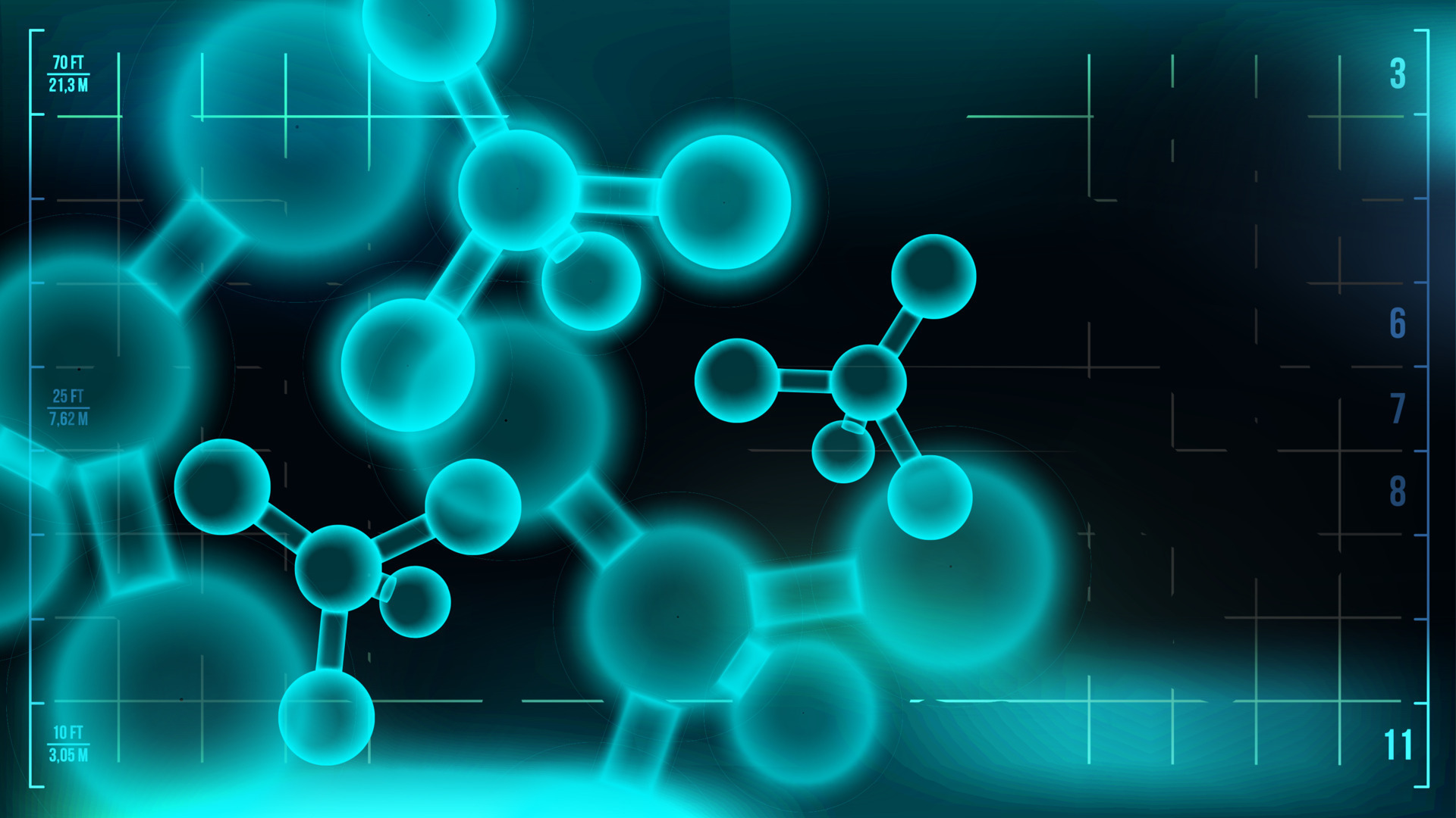 Molecule Background Vector Science Chemical Formula Medical Banner