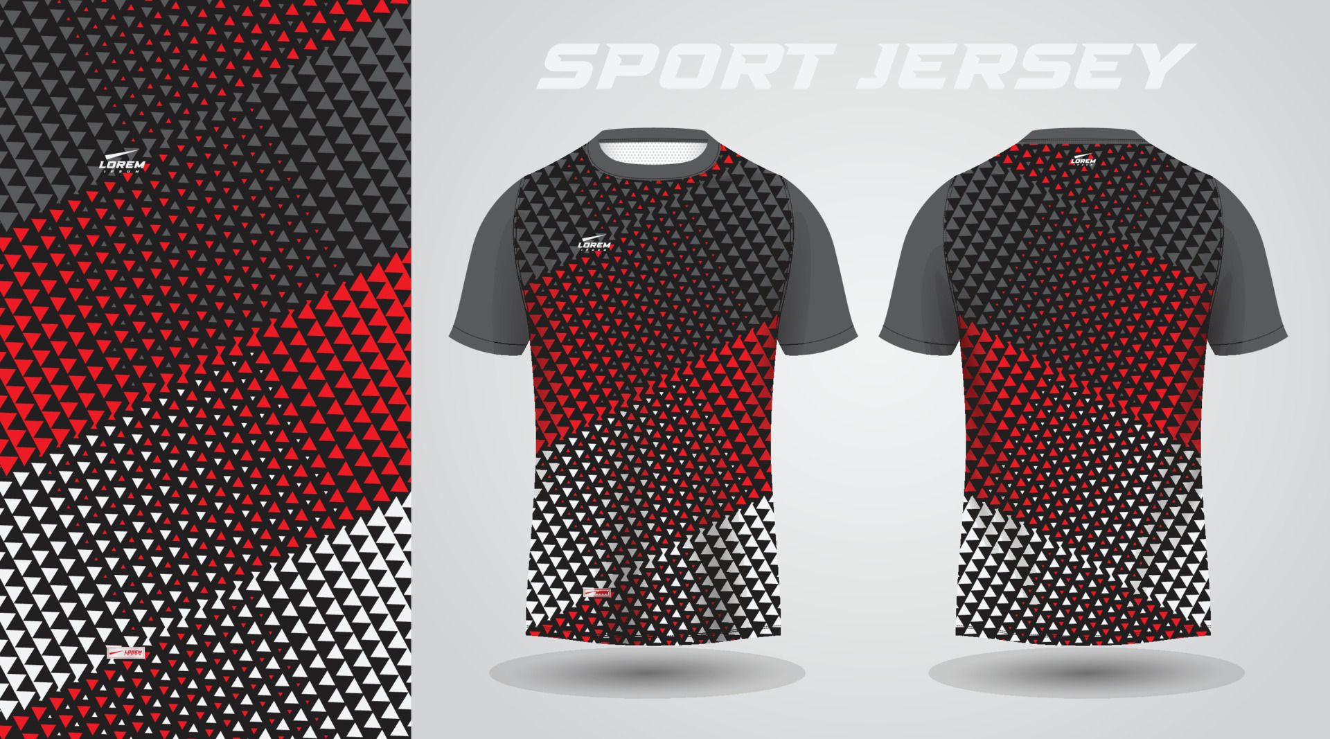 Red Black T Shirt Sport Jersey Design 17352536 Vector Art At Vecteezy