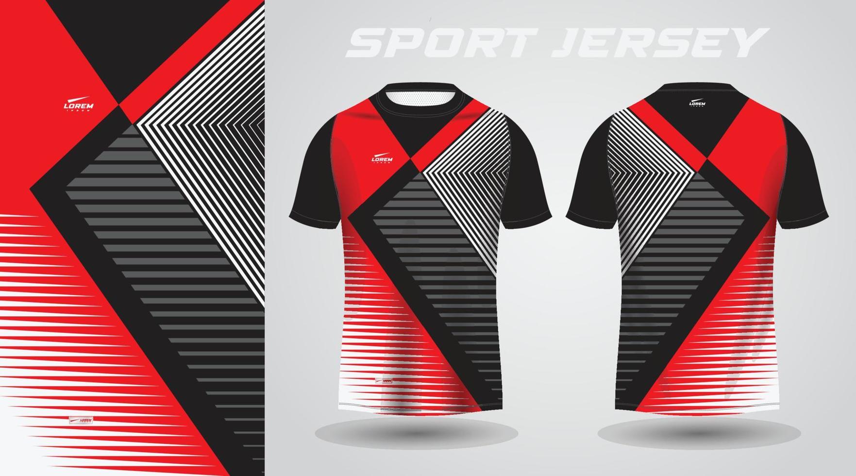 Red Black T Shirt Sport Jersey Design 17352537 Vector Art At Vecteezy