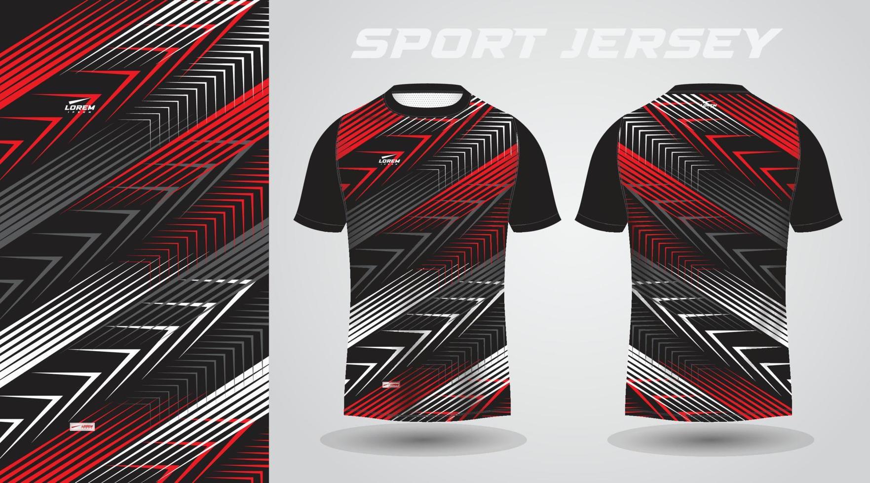 Red Black T Shirt Sport Jersey Design 17352538 Vector Art At Vecteezy