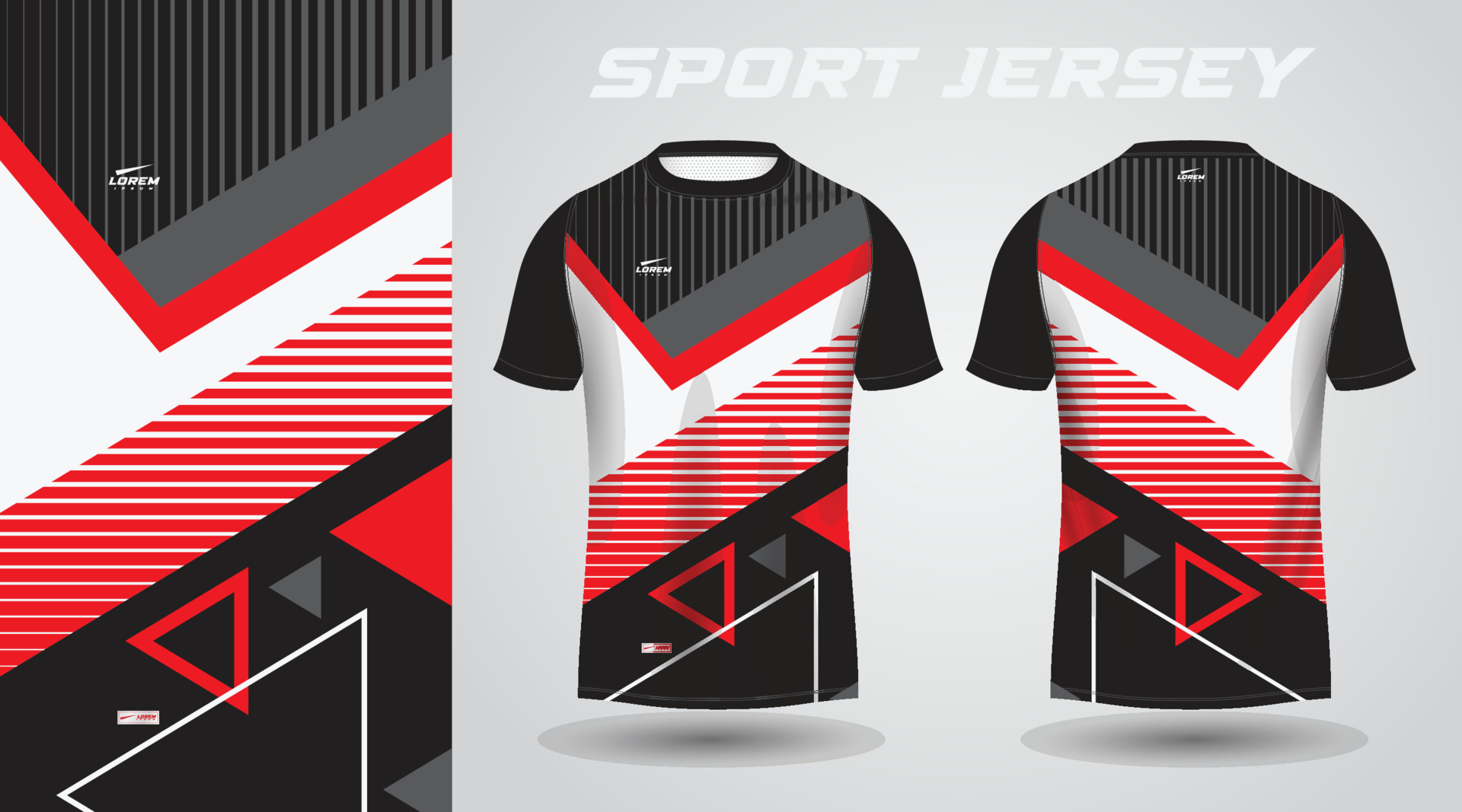 Red Black T Shirt Sport Jersey Design 17352540 Vector Art At Vecteezy