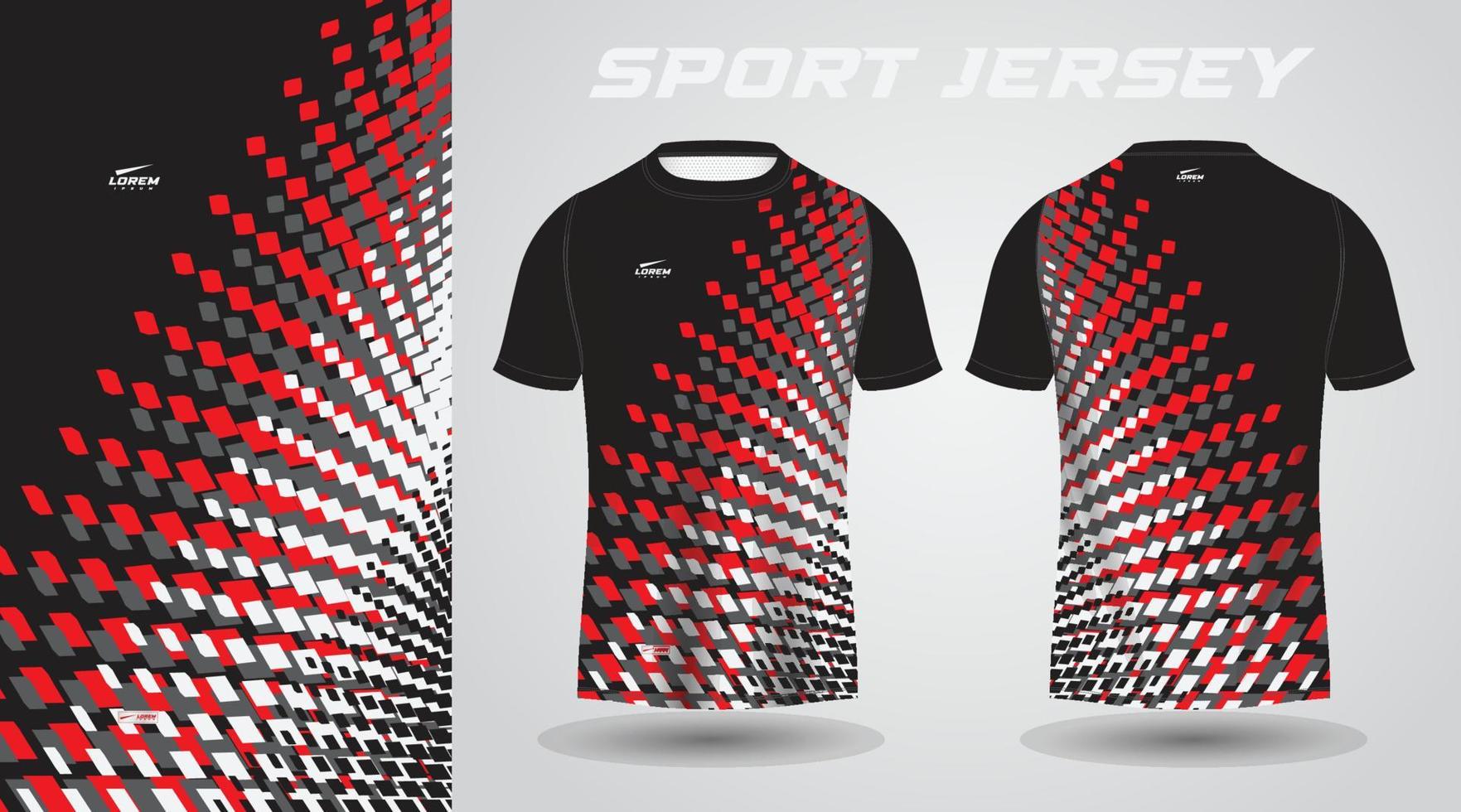 Red Black T Shirt Sport Jersey Design 17352543 Vector Art At Vecteezy