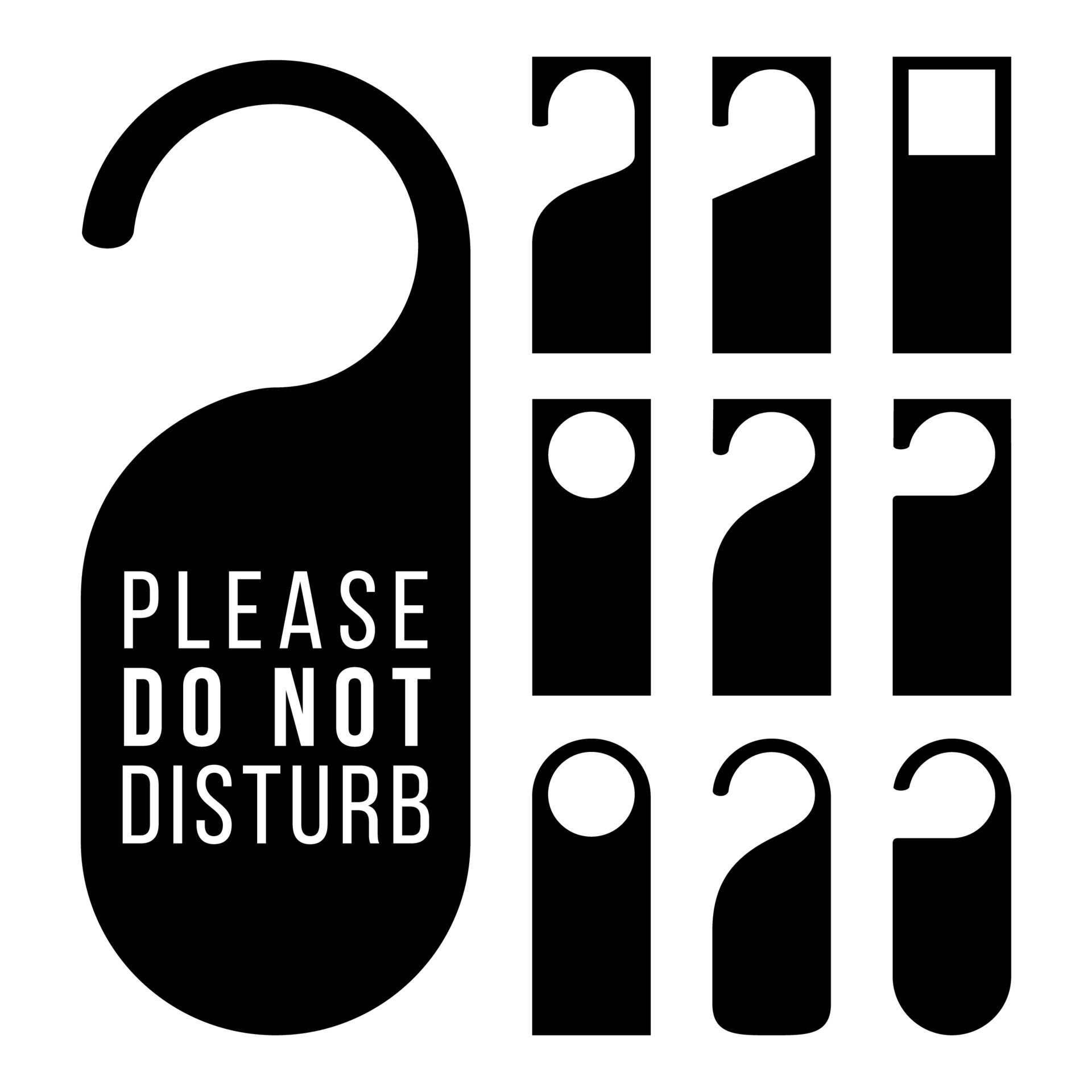 Door Hanger Blank Set Hostel Hotel Hanger Door Knob Sign Do Not
