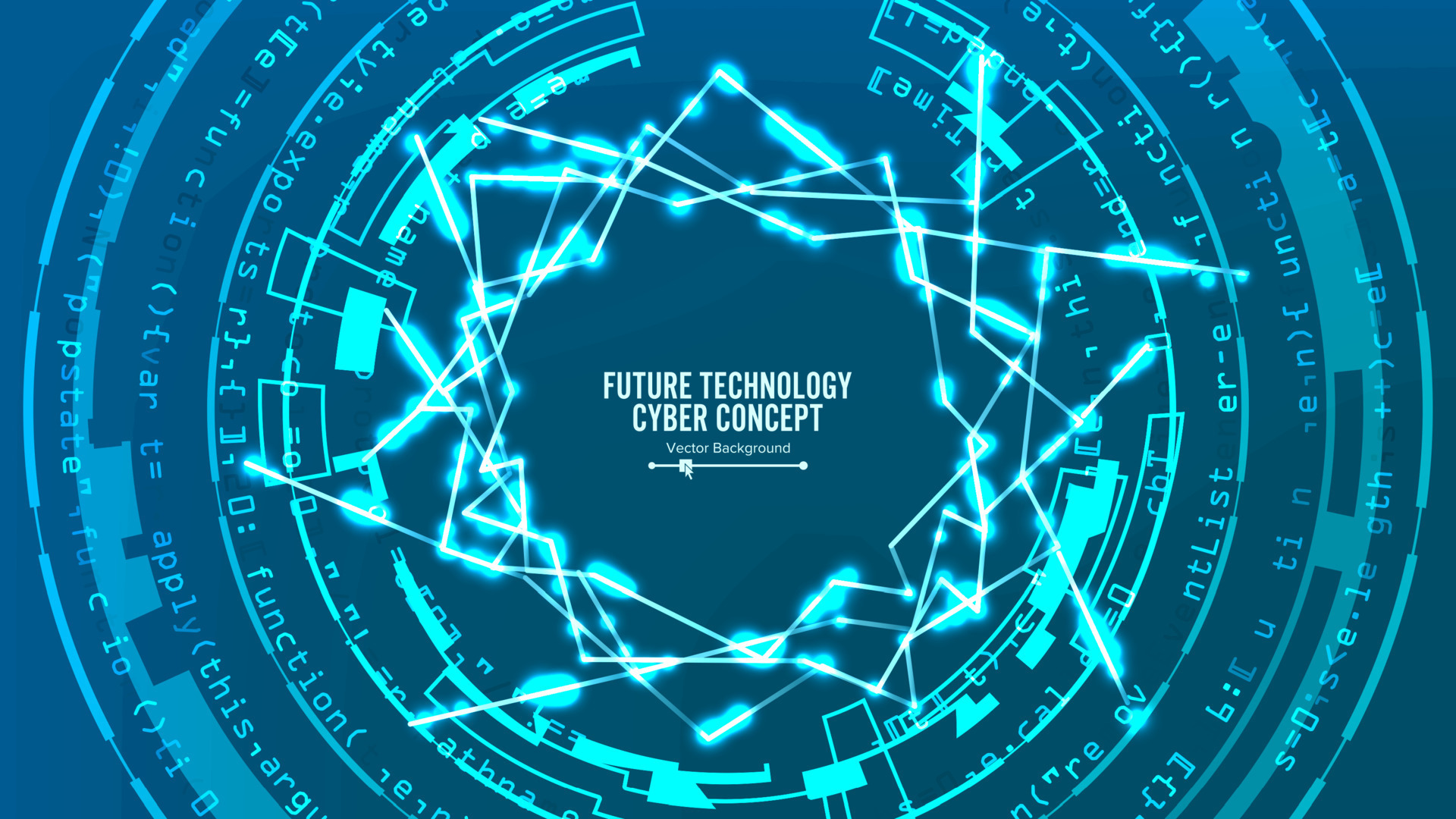 Futuristic Technology Connection Structure Vector Abstract Background