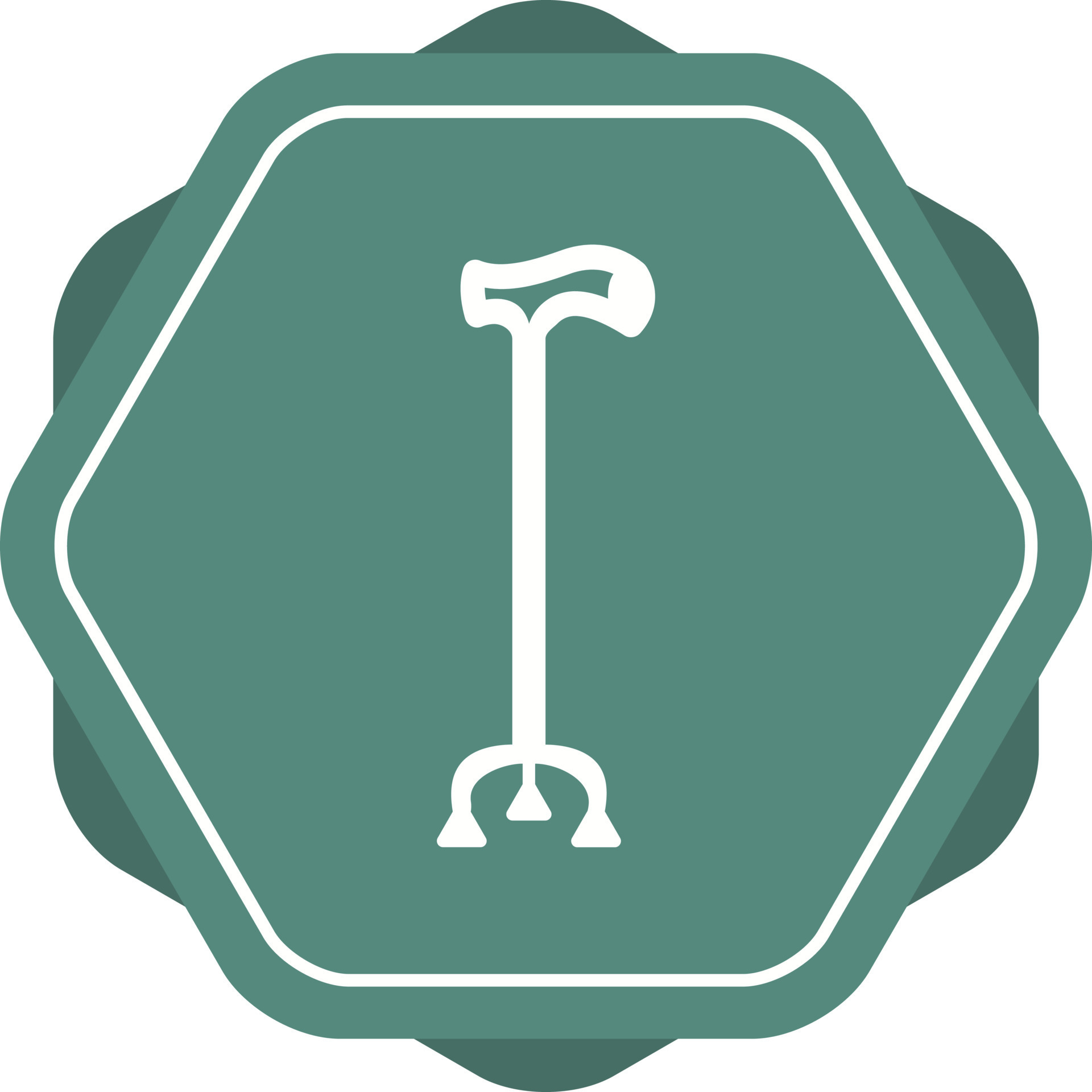 Walking Stick Vector Icon 17357159 Vector Art At Vecteezy