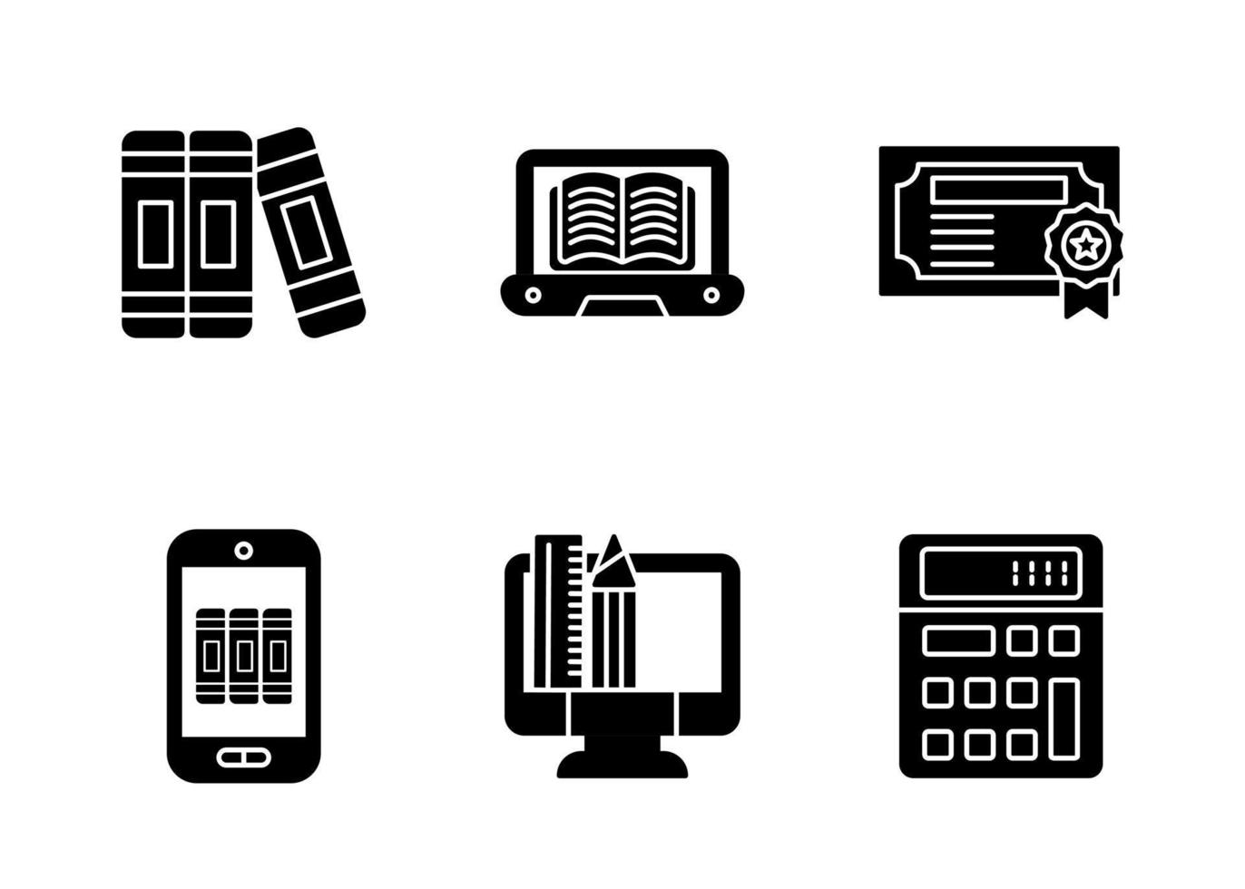 Learning Vector Icon Set 17358133 Vector Art at Vecteezy