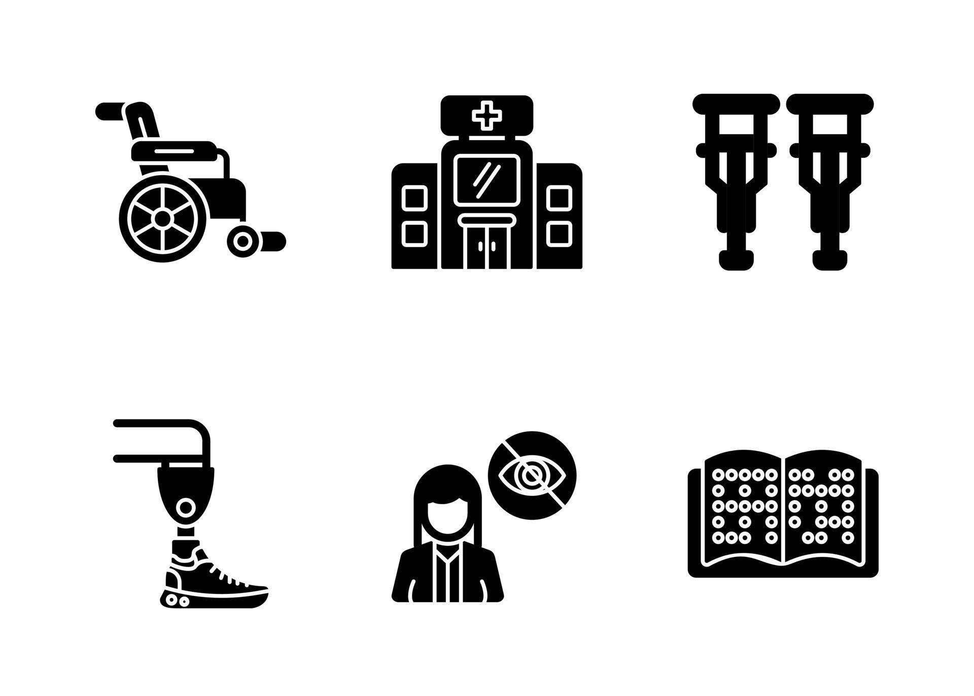 Accessibility Vector Icon Set 17358178 Vector Art At Vecteezy