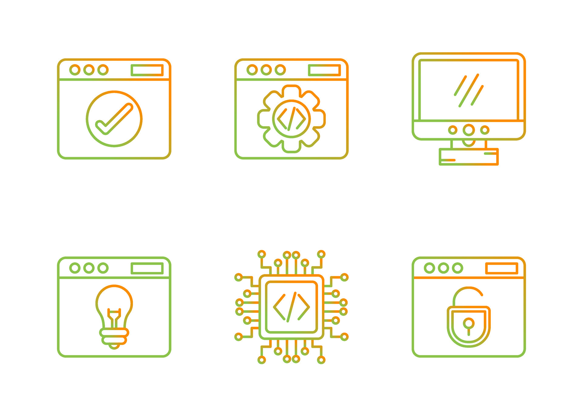 Web Development Vector Icon Set 17358507 Vector Art at Vecteezy Web Development Vector Icon Set 17358507 Vector Art at Vecteezy