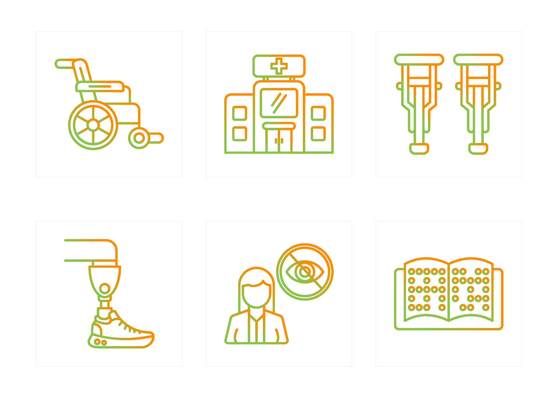 Accessibility Vector Icon Set 17358610 Vector Art At Vecteezy
