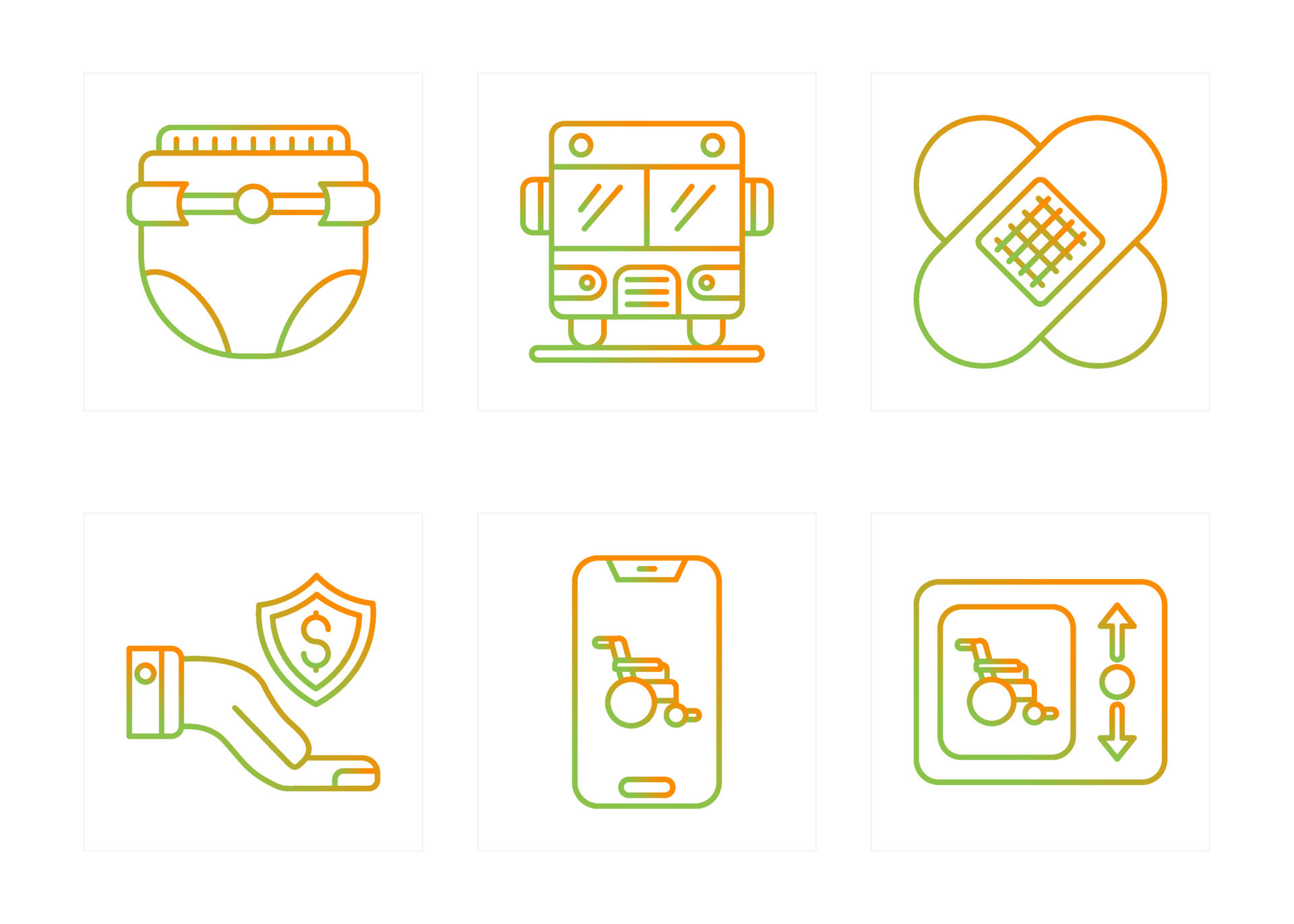 Accessibility Vector Icon Set 17358611 Vector Art At Vecteezy